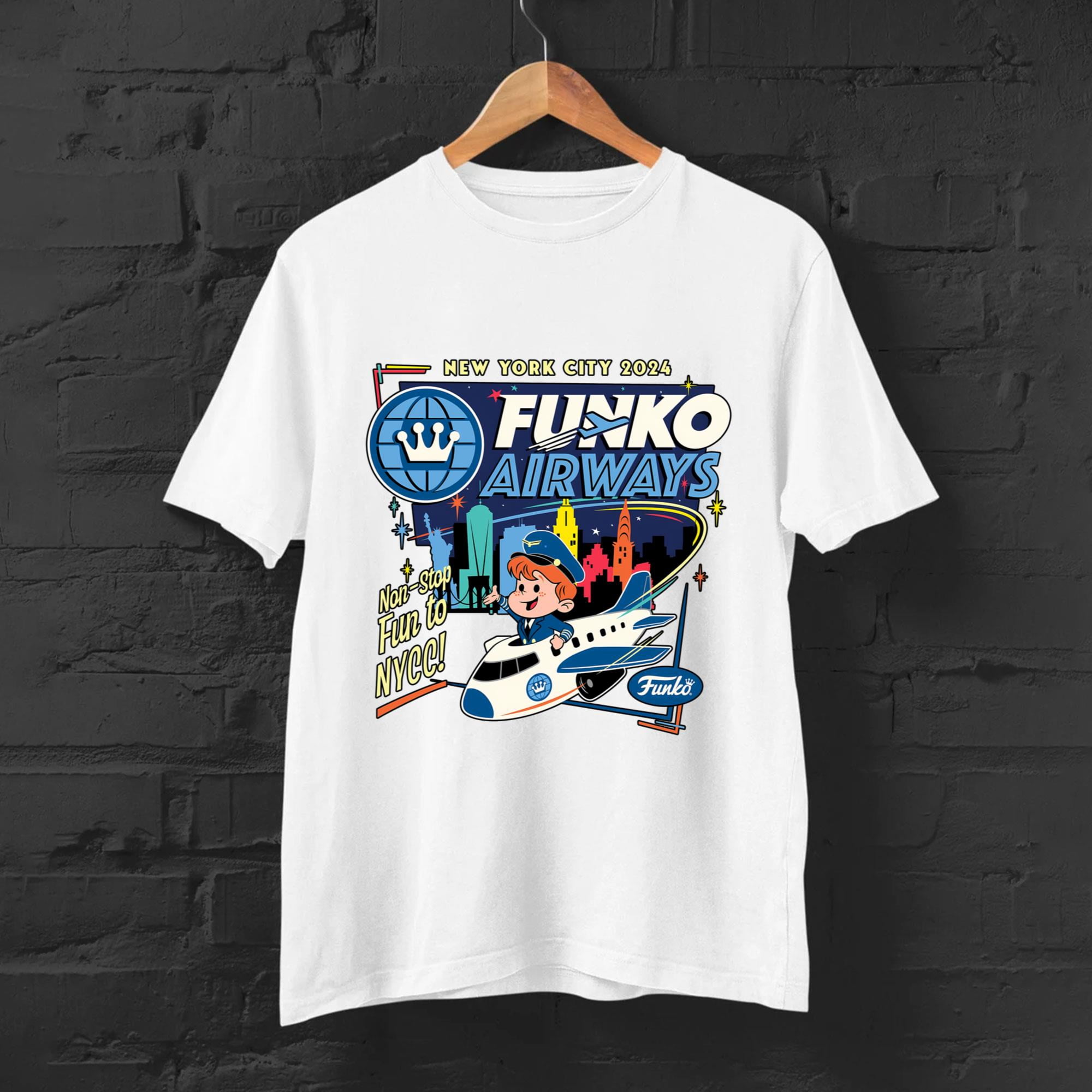 New York City 2024 Airways Non Stop Fun To Comic Convention T-shirt ...