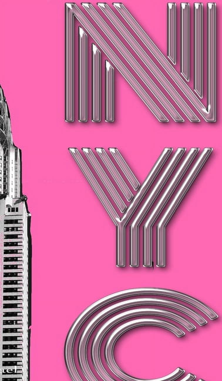 New York City Chrysler Building pink Drawing Writing creative blank ...