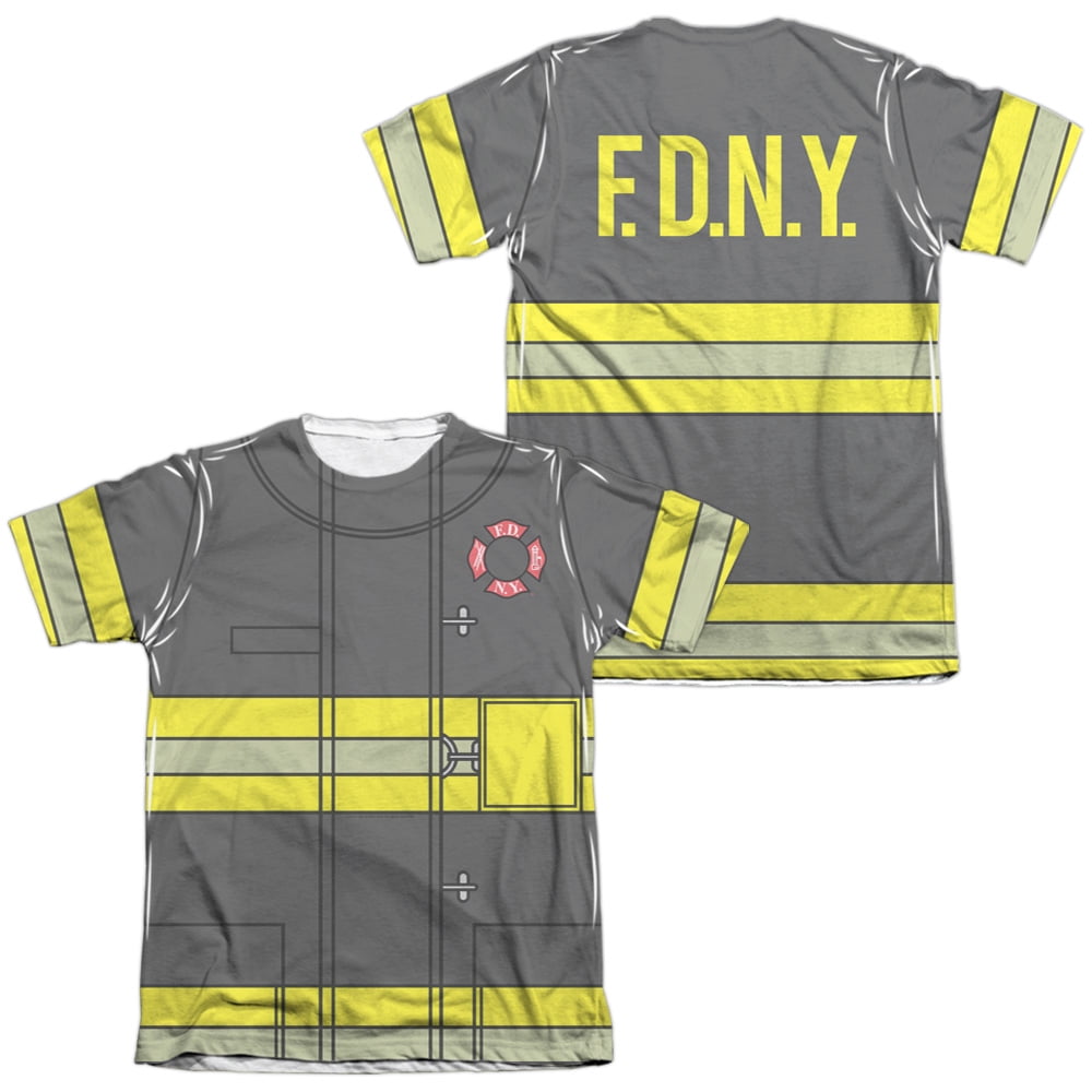 New York City - Firefighter Uniform (Front/Back Print) - Short Sleeve ...