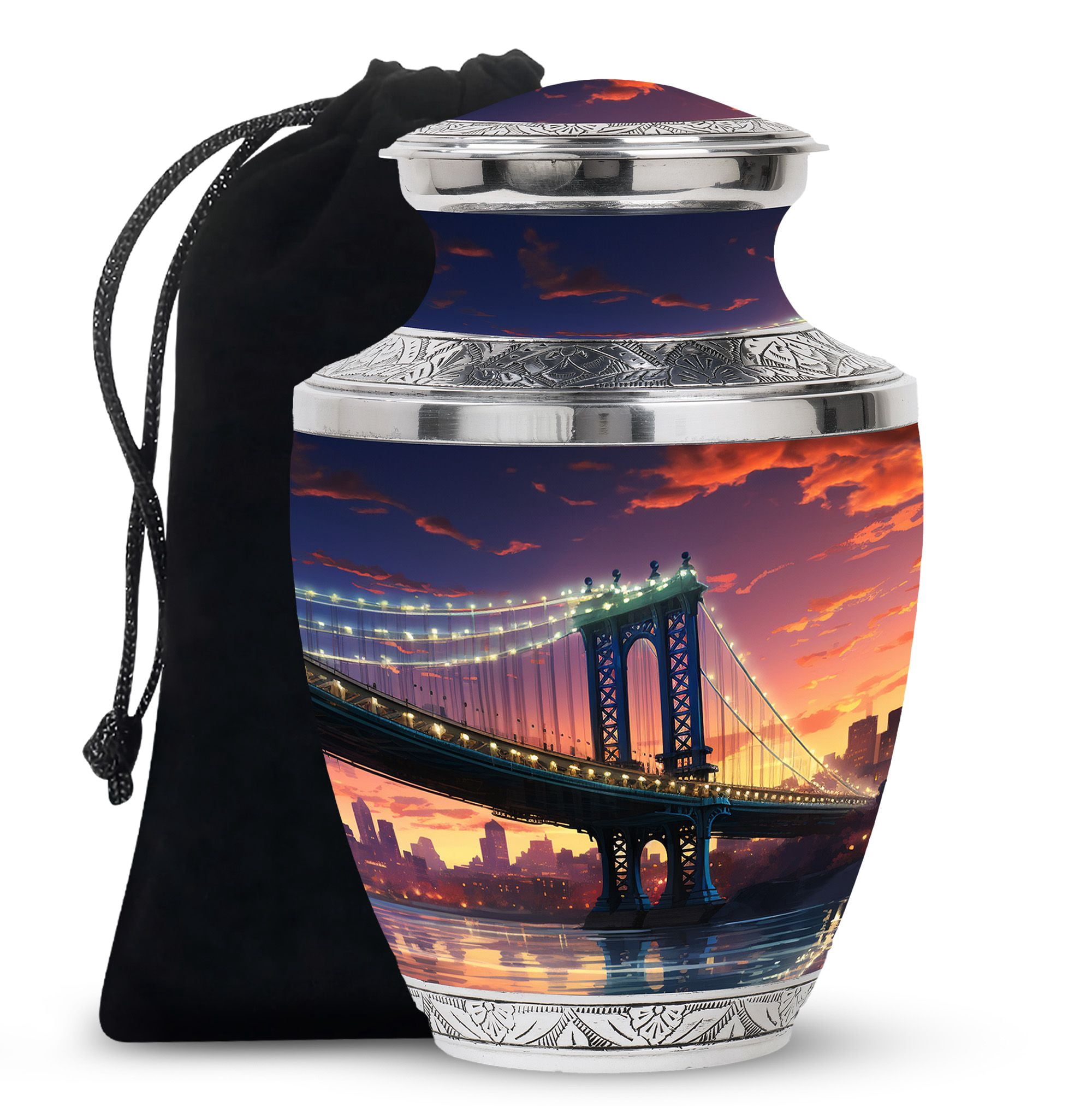 New York City Funeral Urns For Ashes Adult Women - Burial Urn For Human ...