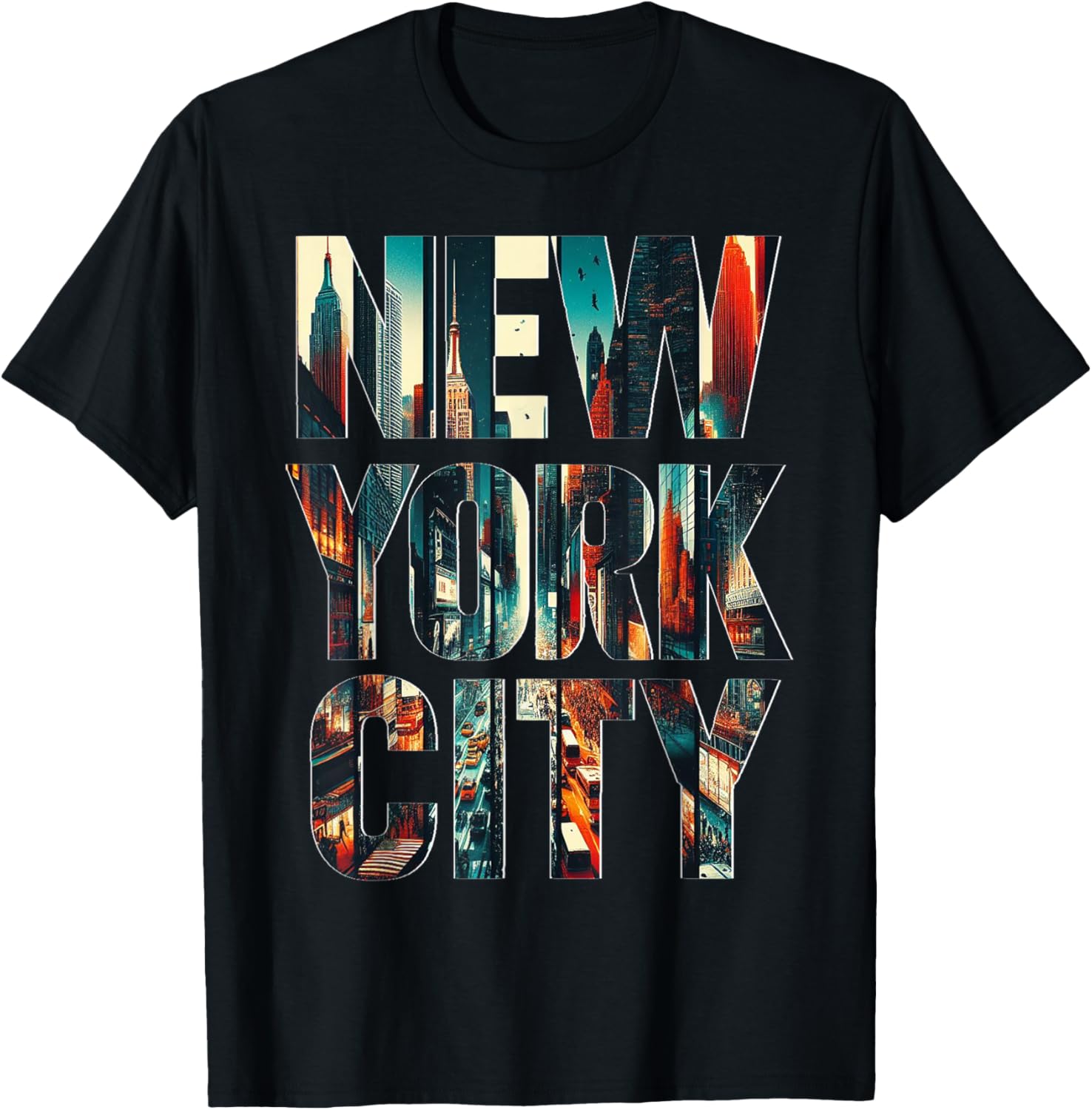 New York City Iconic Skyline Souvenir Gift New York Love NYC T-Shirt ...