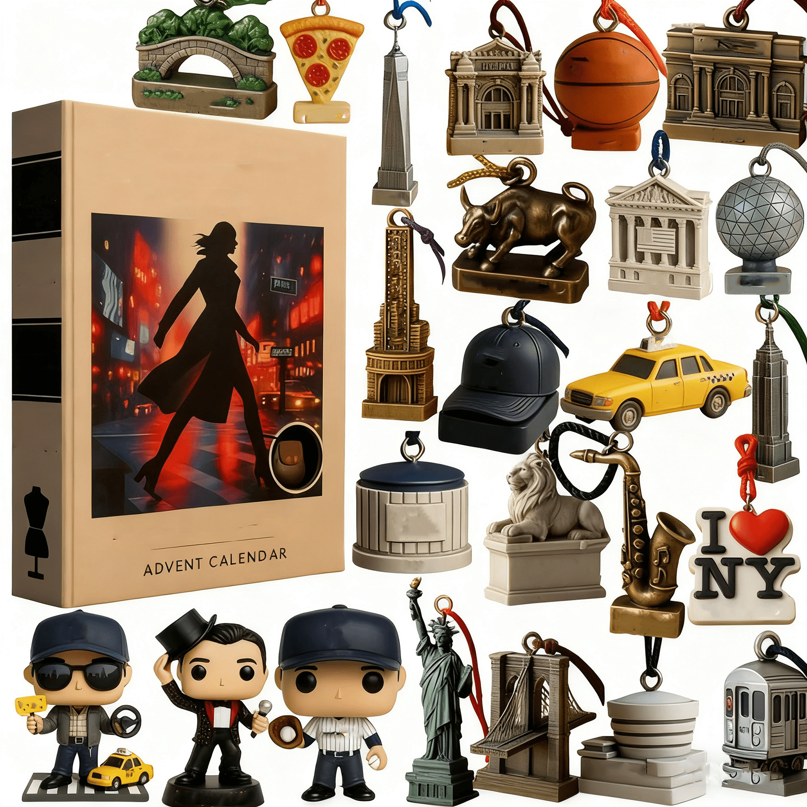 New York City Icons Advent Calendar 2025, 24 Days Xmas Countdown with ...