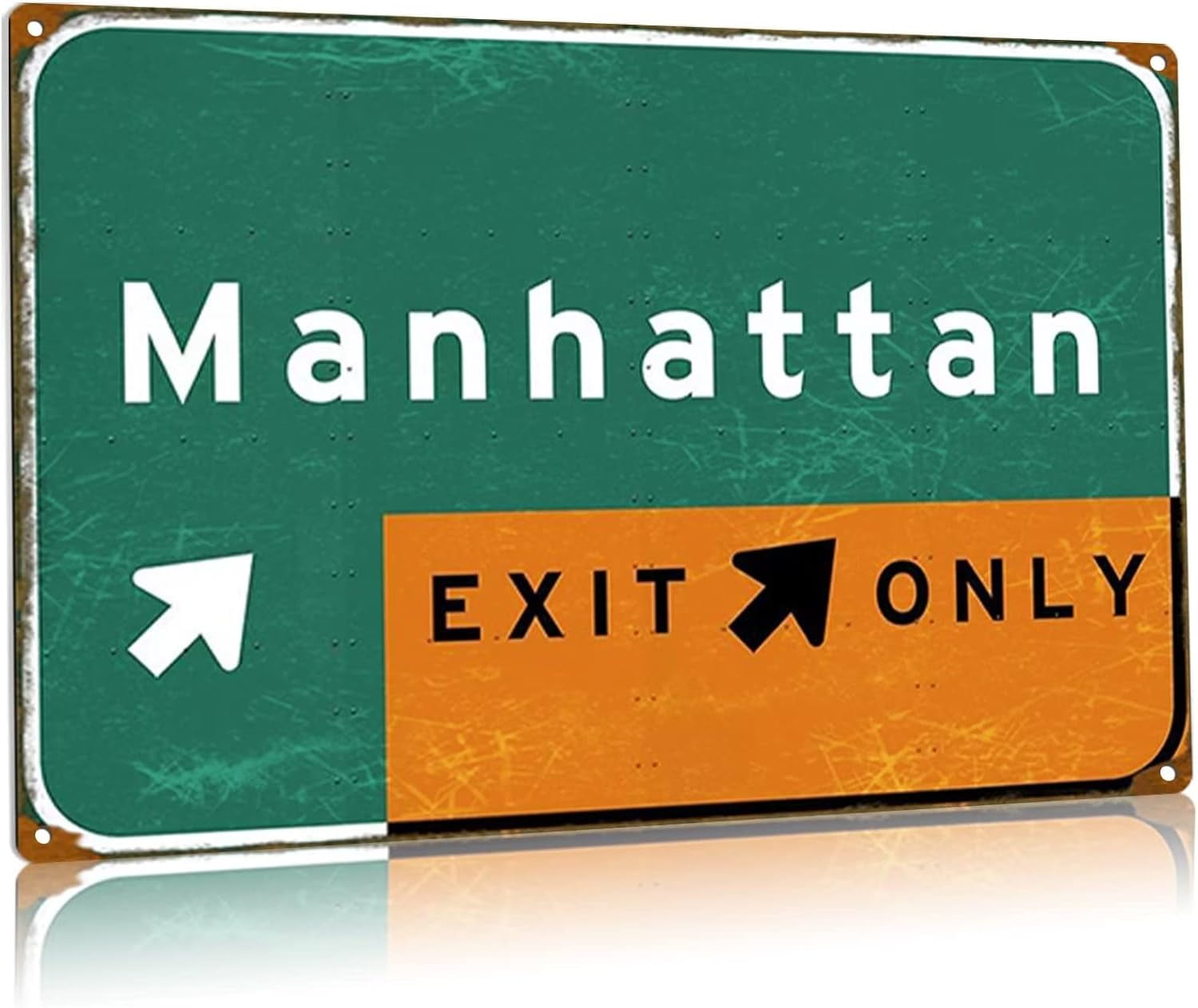 New York City Metal Tin Signs Nyc East Interstate 80 Metal Poster ...