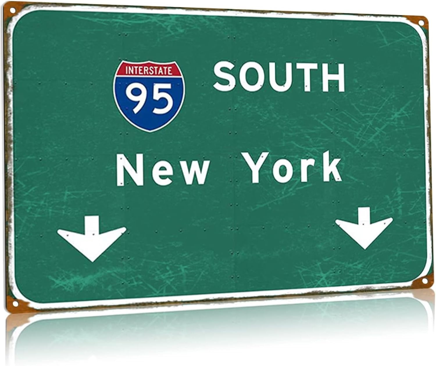 New York City Metal Tin Signs Nyc East Interstate 80 Metal Poster ...