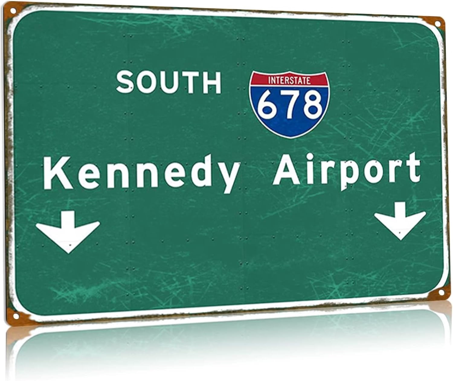 New York City Metal Tin Signs Nyc East Interstate 80 Metal Poster ...