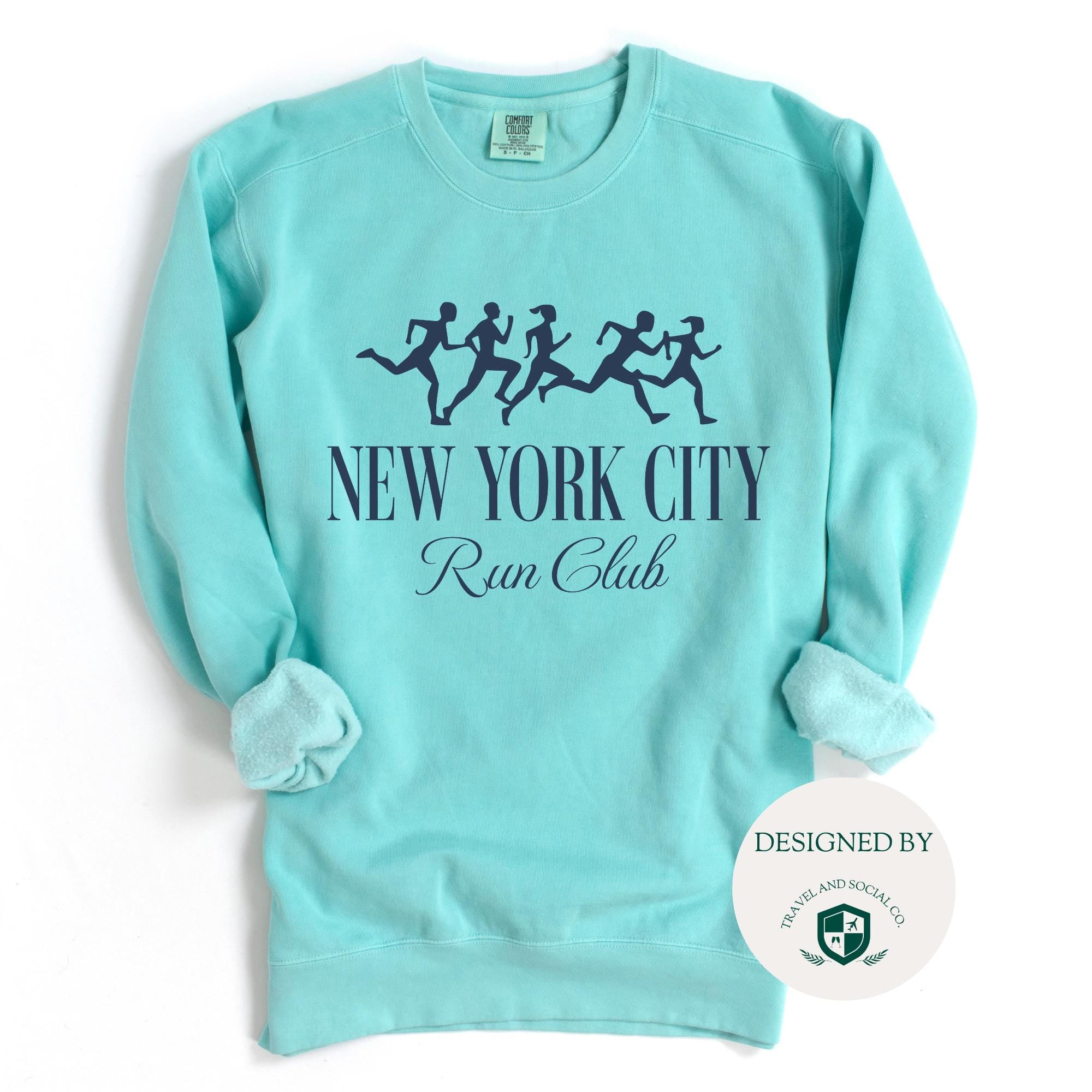 New York City Run Club Lightweight Cotton Crewneck T-Shirt, Retro Old ...
