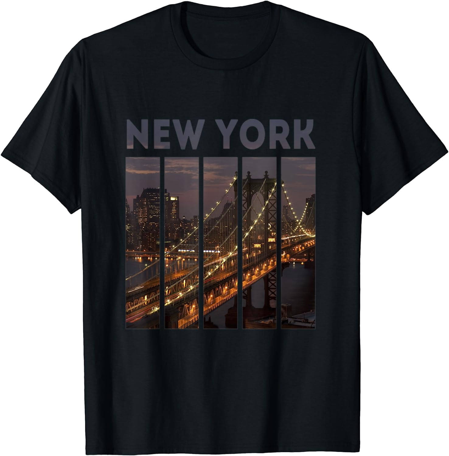 New York City Skyline North America Brooklyn Souvenirs Gifts T-Shirt ...