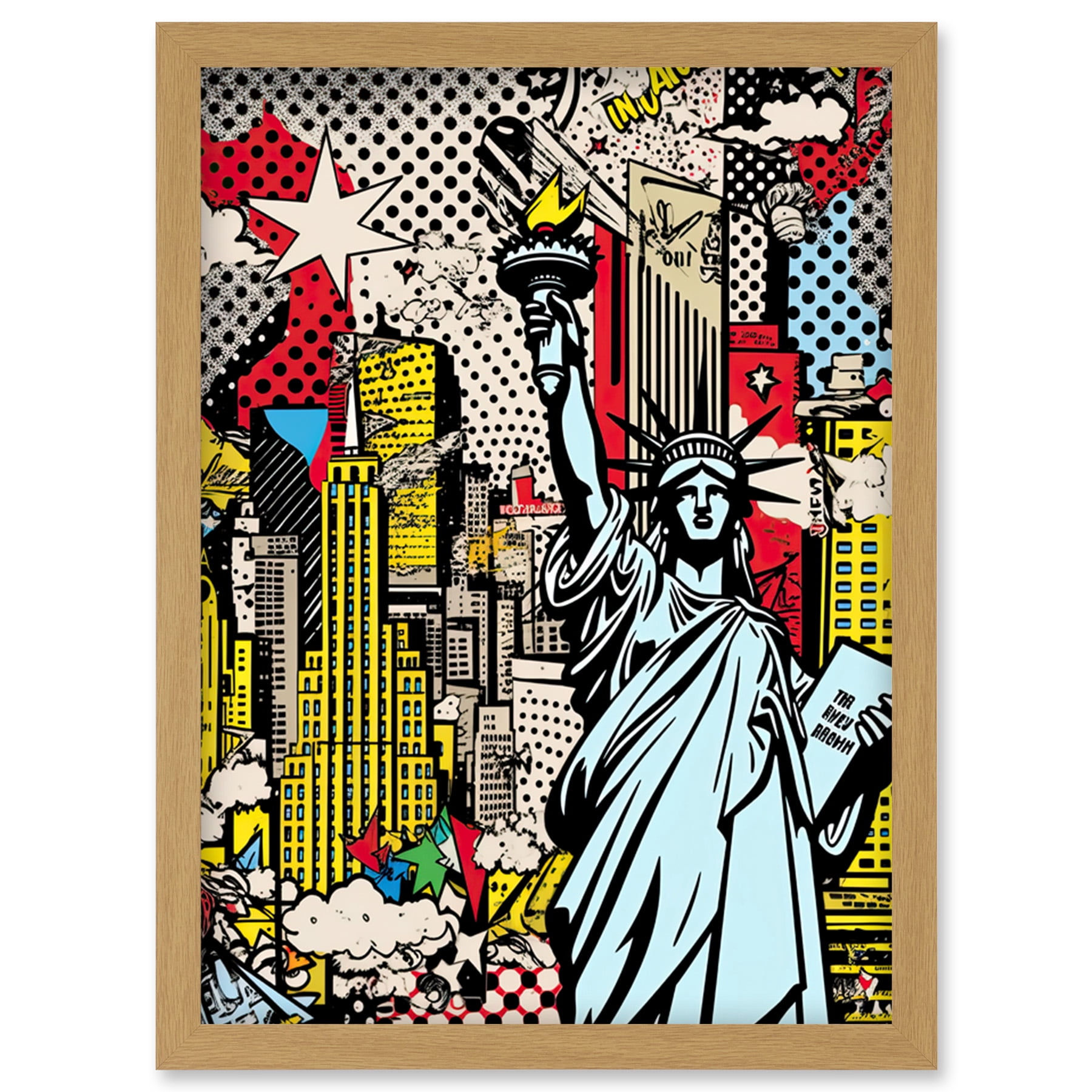 Statue Of Liberty Pop Art