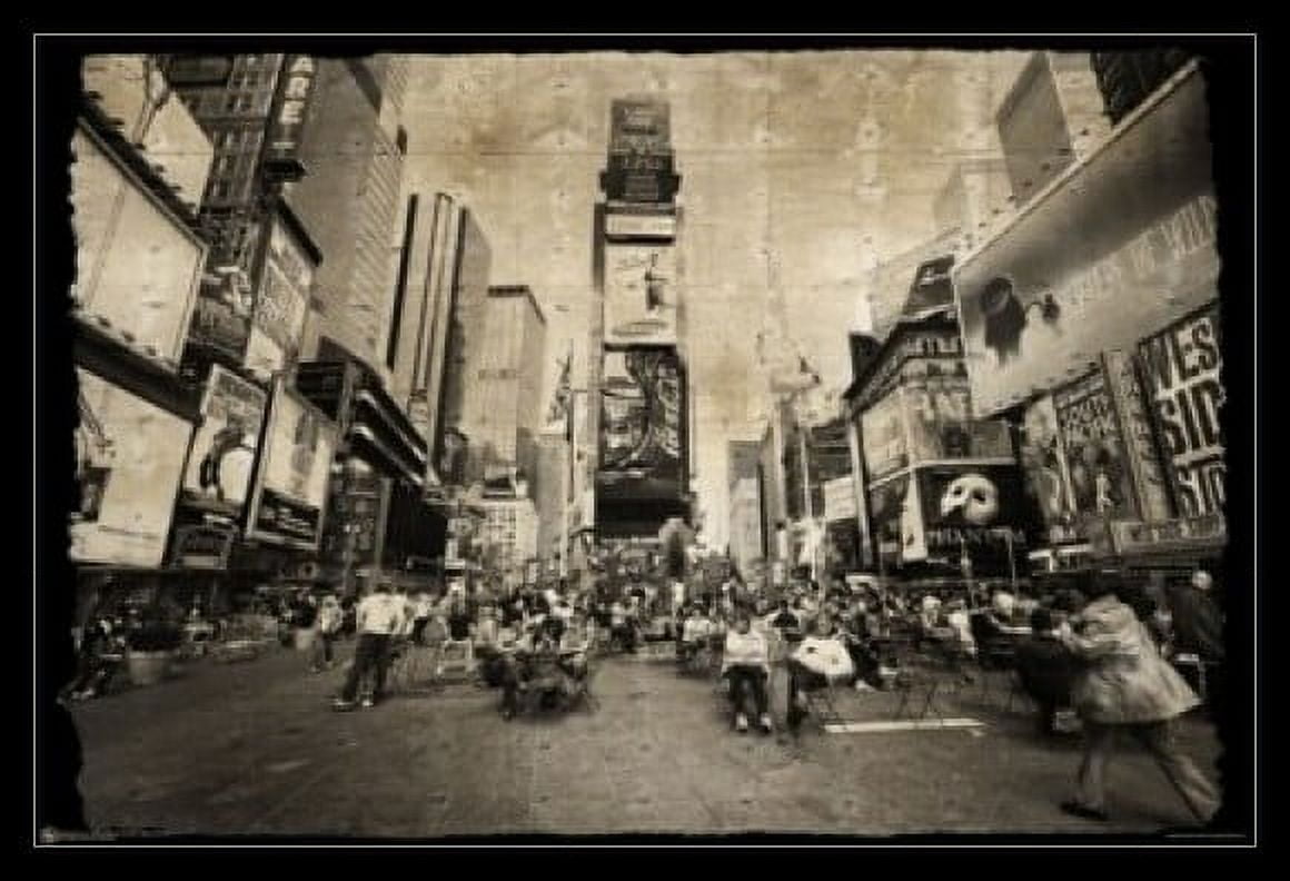 New York City Times Square Laminated & Framed Poster (24 X 36 ...