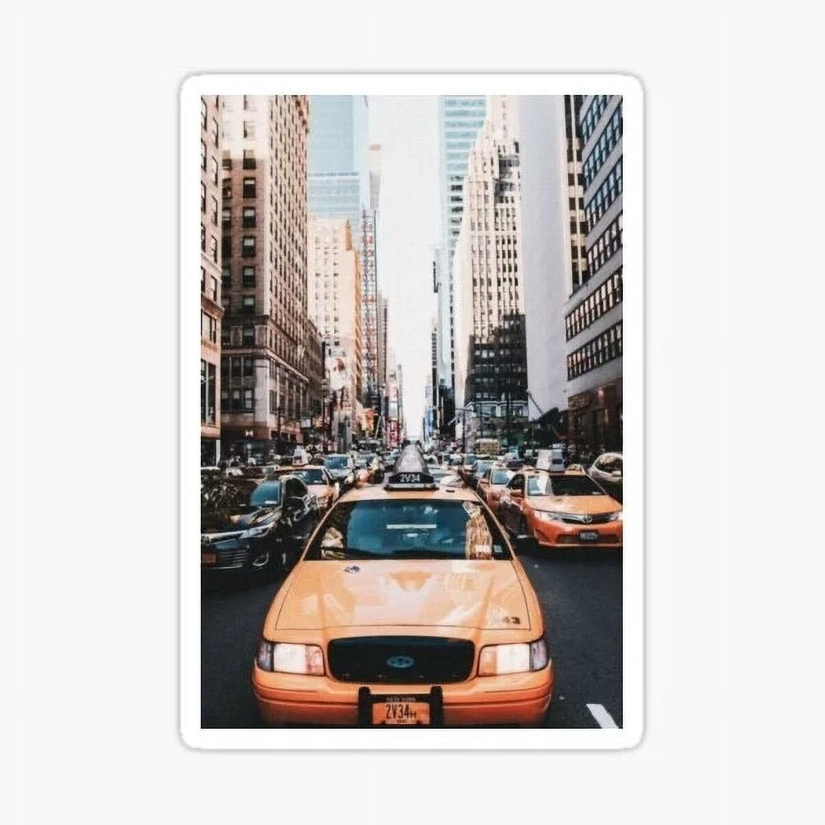 New York City Yellow Taxi Cab Hometown Travel Sticker Laptop Phone ...