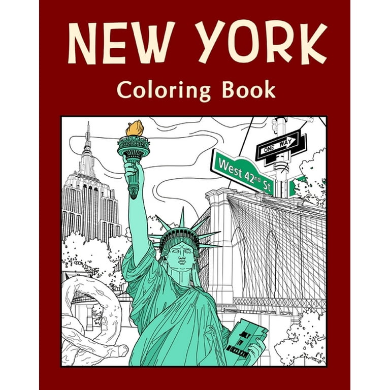 new york coloring book for kids