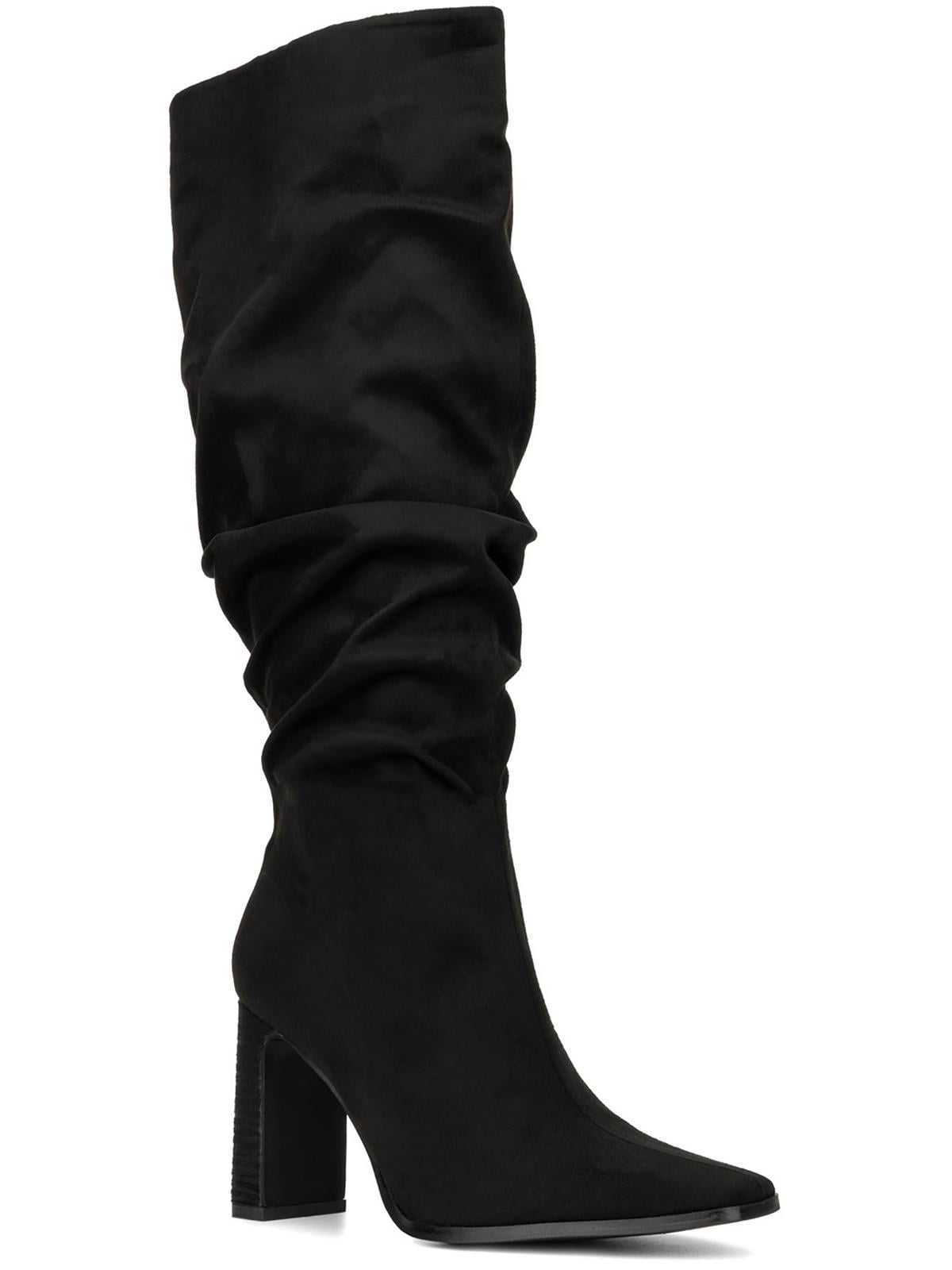 New York & Company Womens Damaris Slouchy Faux Suede Knee-High Boots ...