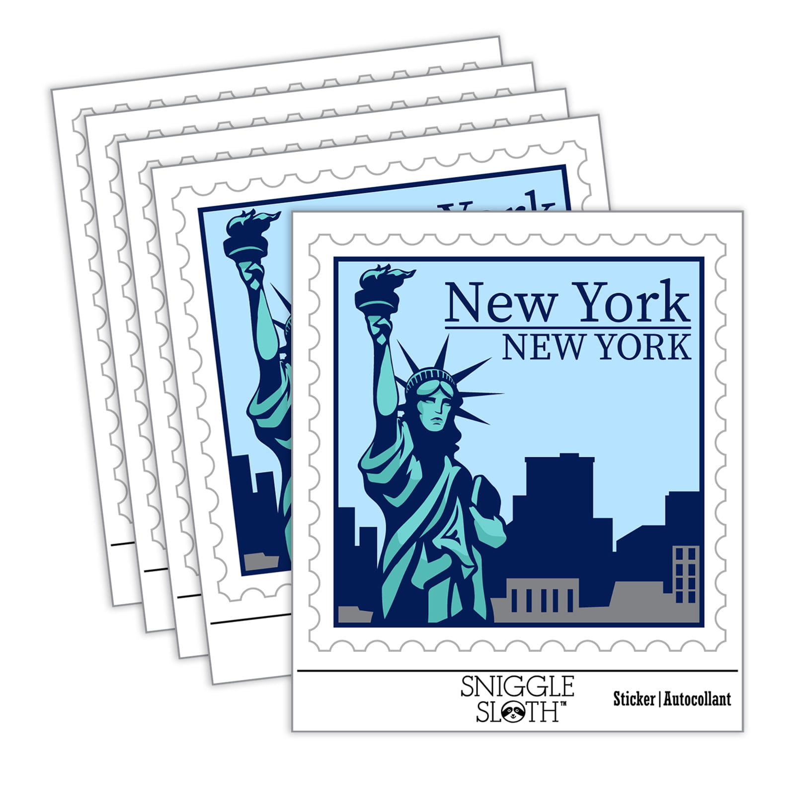 New York Destination Travel Car Window Bumper Water Bottle Phone Tablet ...