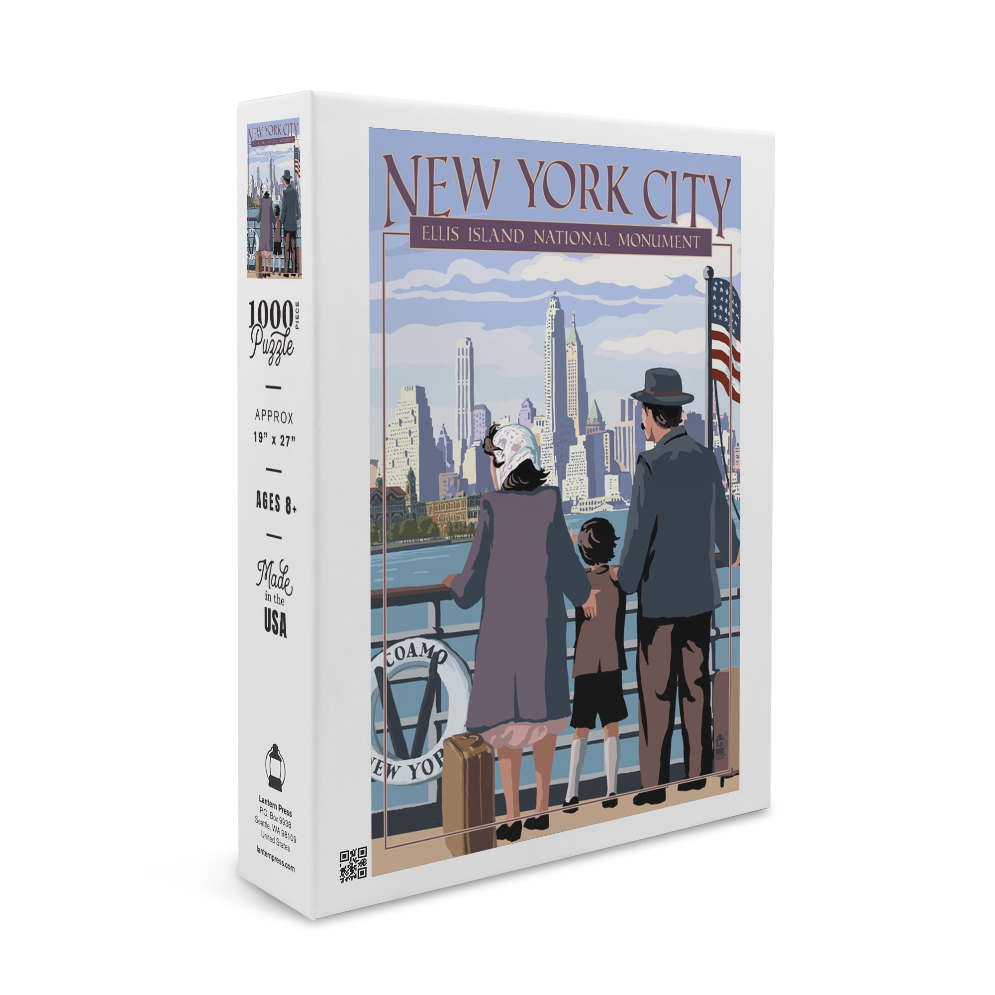 New York, Ellis Island National Monument (1000 Piece Puzzle, Size 19x27 ...