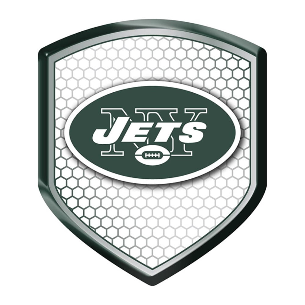 New York Football Jets Reflector Shield Emblem - Easy Peel & Stick ...