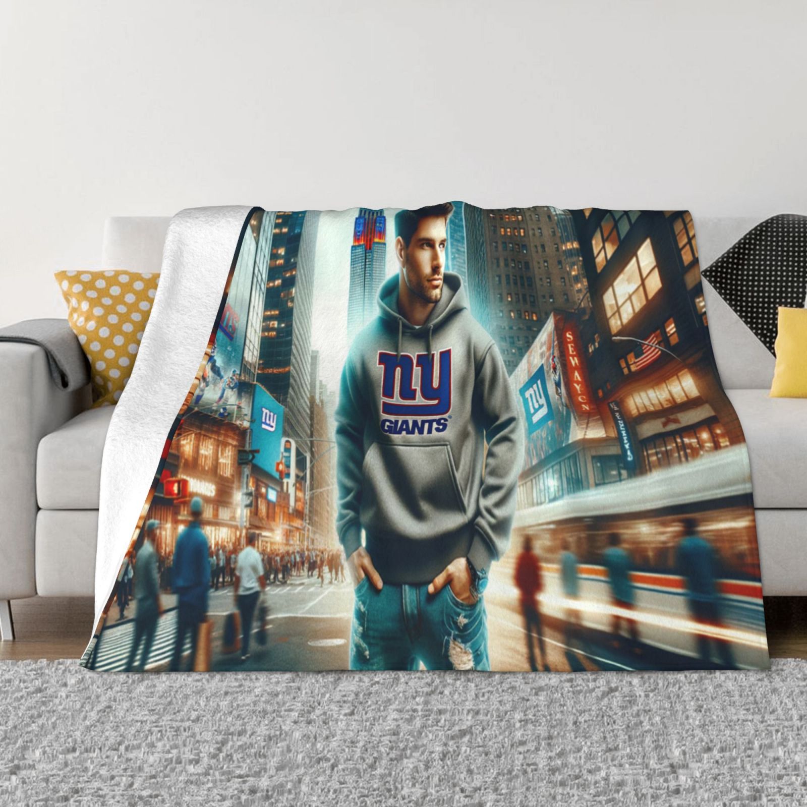 Giants Blanket Team Custom 30" x 40", 40" x 50", 50" x 60", 60" x 80 ...