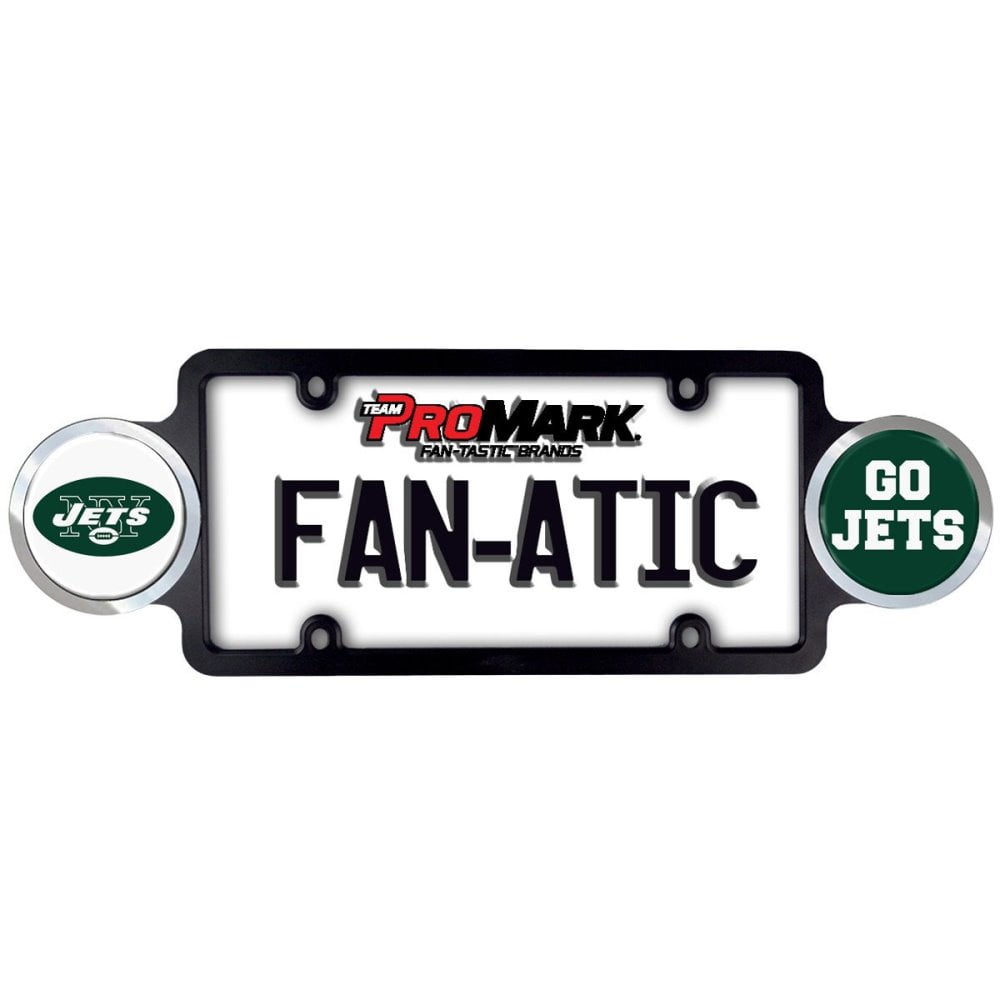 New York - Go Jets - Automotive Vehicle License Plate Frame with Team ...