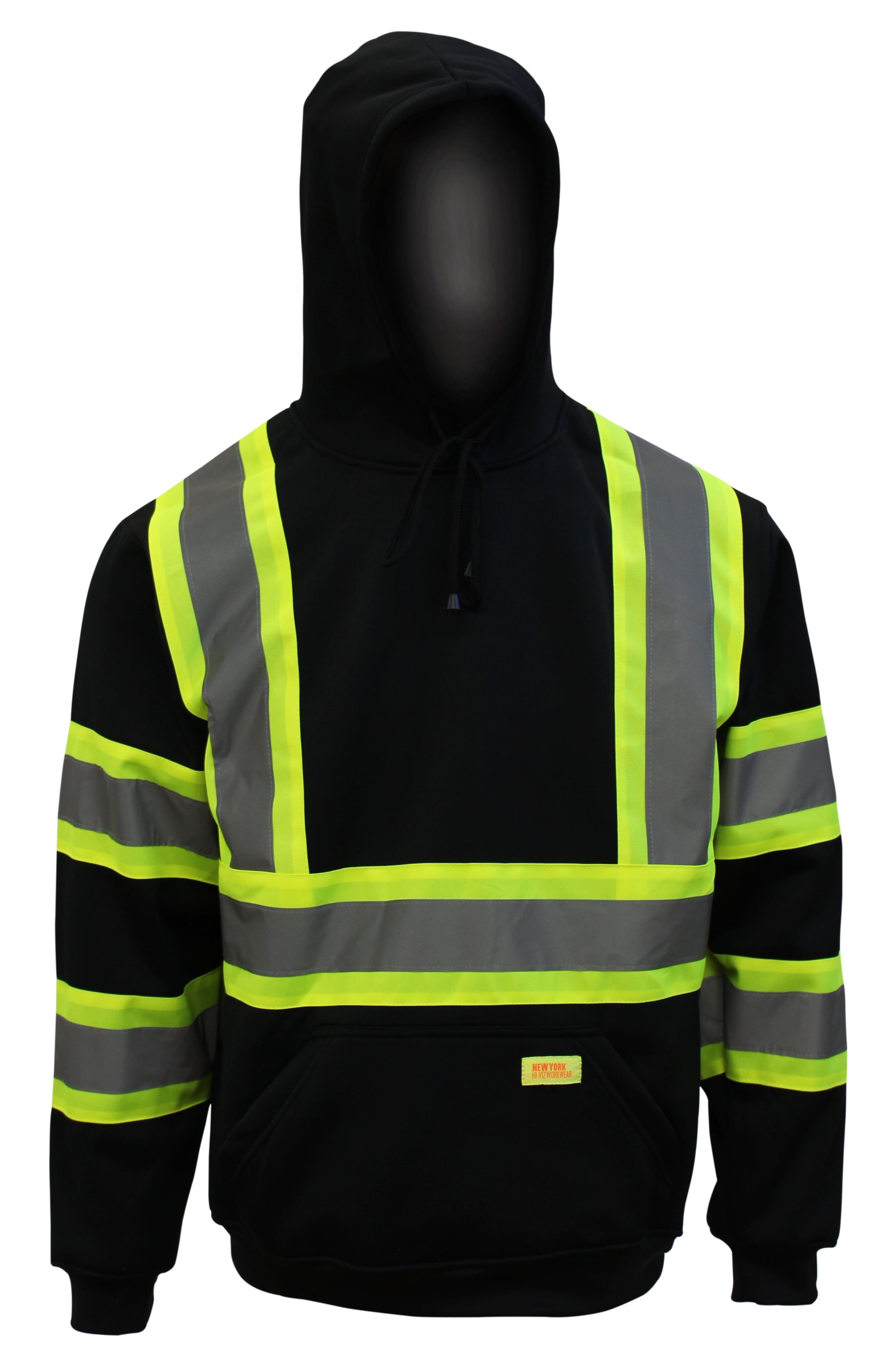 New York Hi-Viz Workwear H8313 Men's ANSI Class 1 High Visibility Class ...