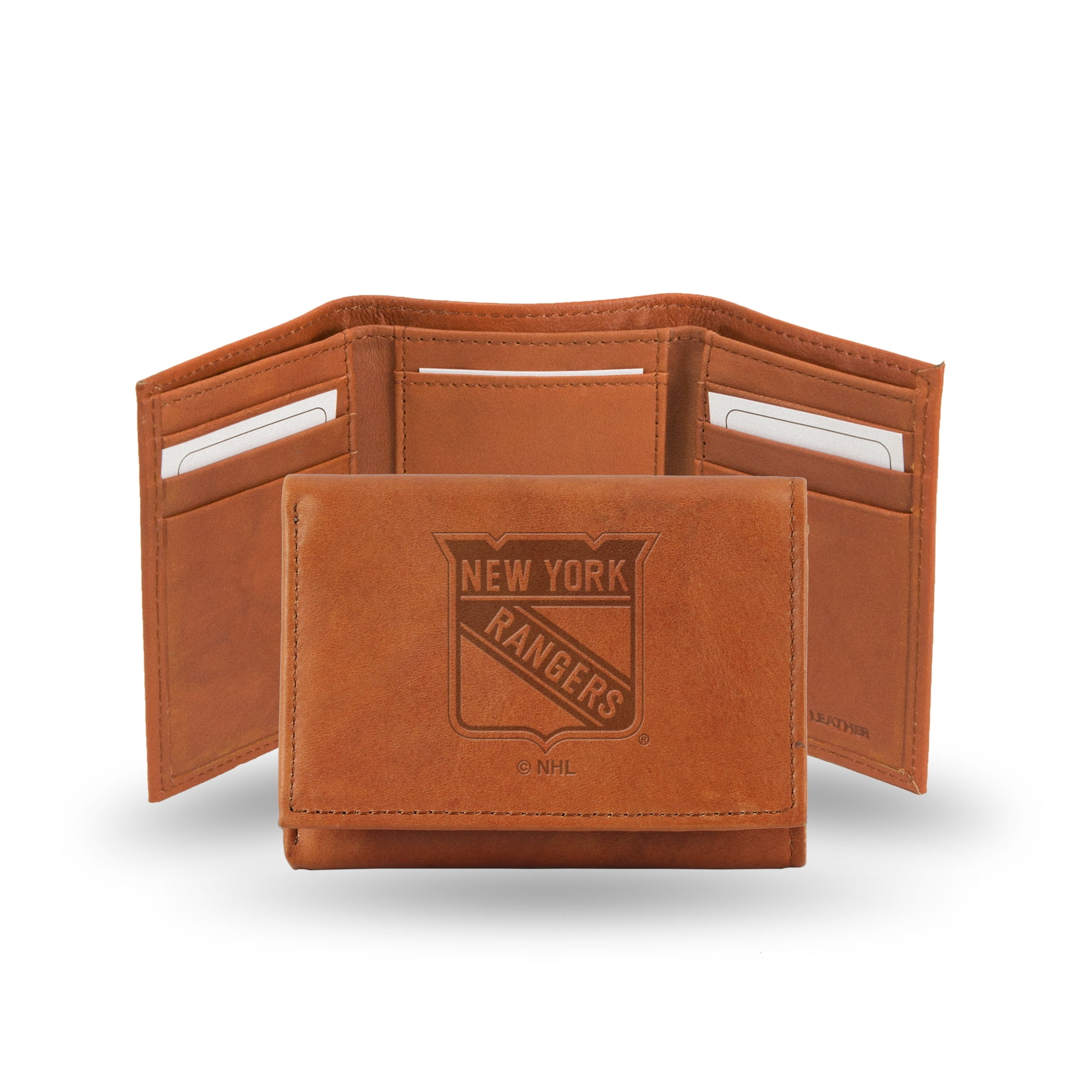 New York Hockey Rangers Embossed Logo Leather Trifold Wallet - Walmart.com