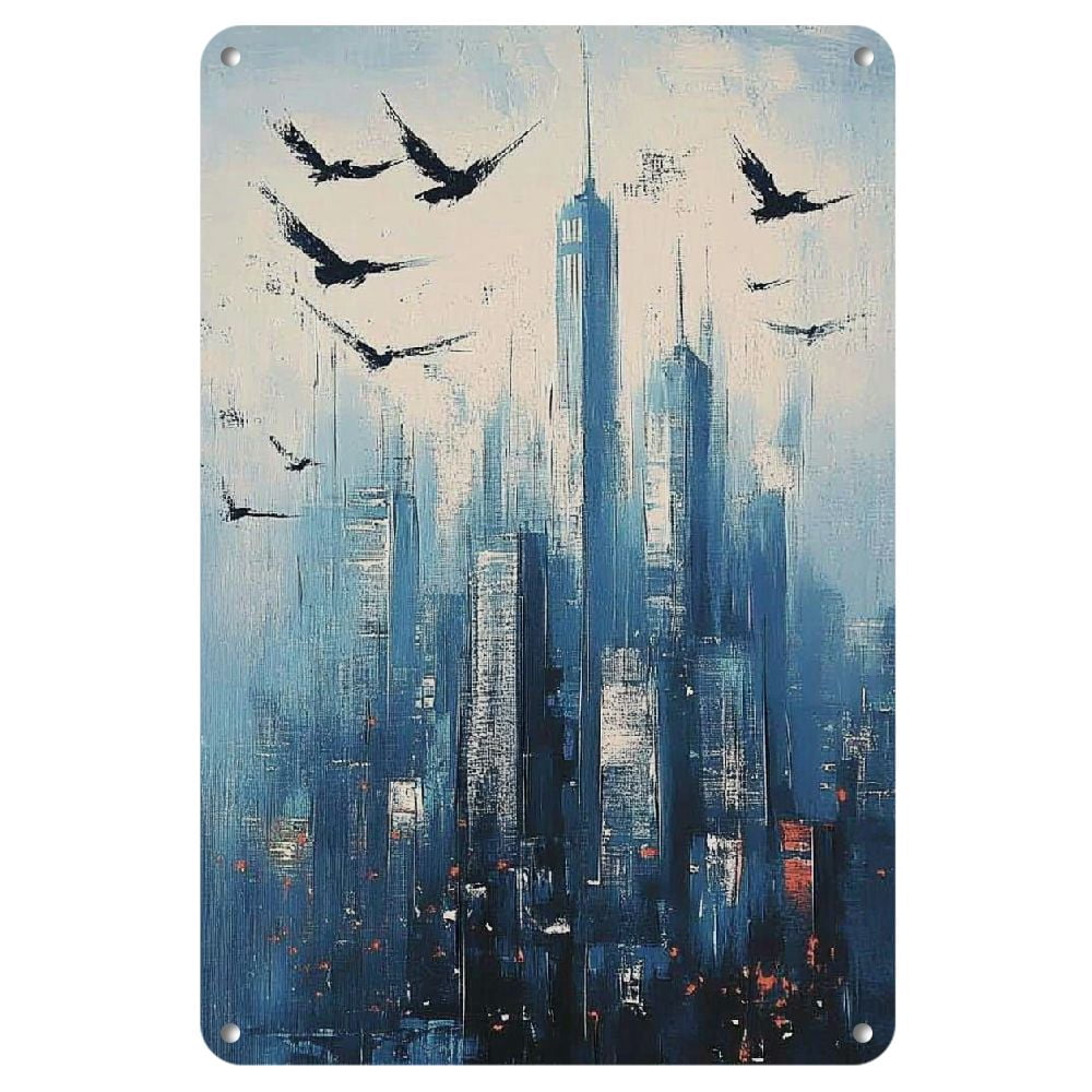 New York-Inspired 8x12" Iron Wall Art Sign - Perfect for Home, Office ...