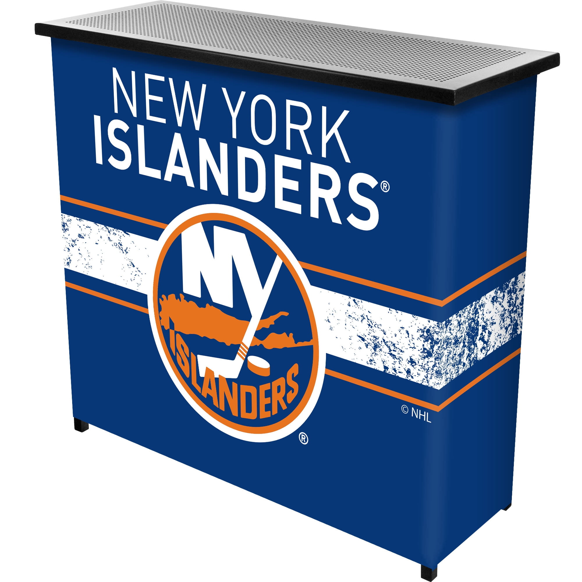 New York Islanders Logo Indoor or Outdoor Portable Bar with 2 Shelves ...