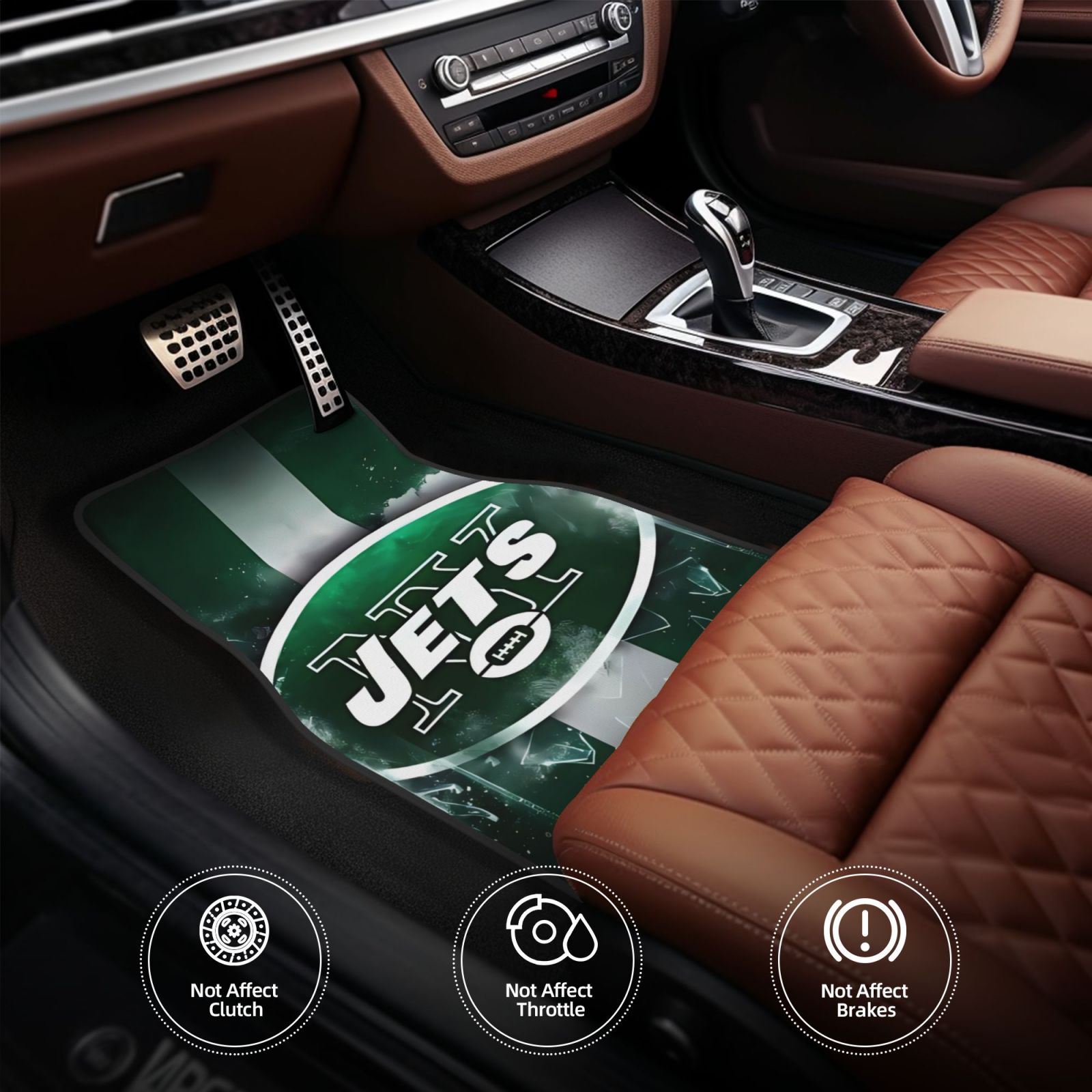 New_York_J 2025 Car Foot Mat set Of 4 Pieces | Non-Slip Waterproof Car ...