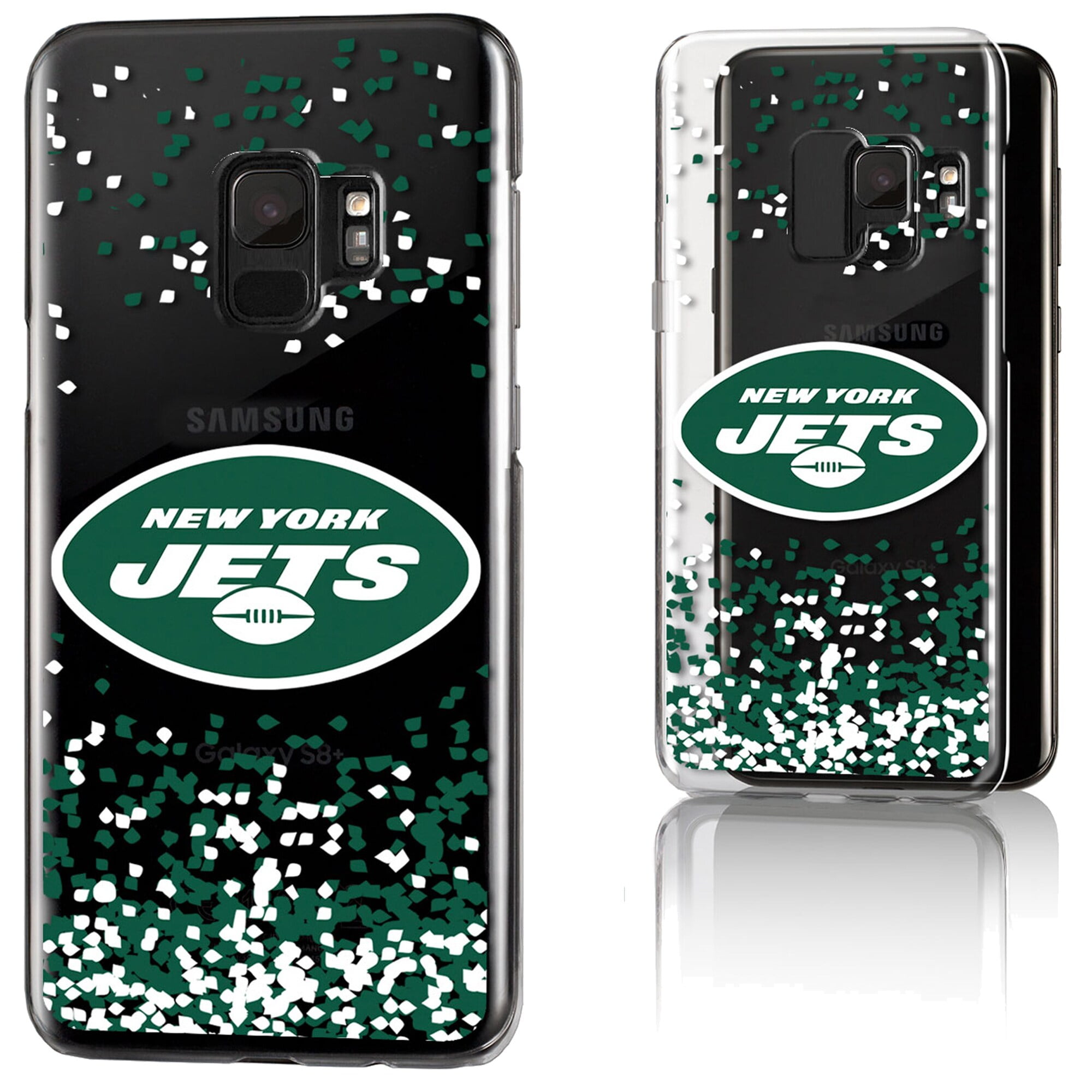 New York Jets Galaxy Clear Case with Confetti Design - Walmart.com