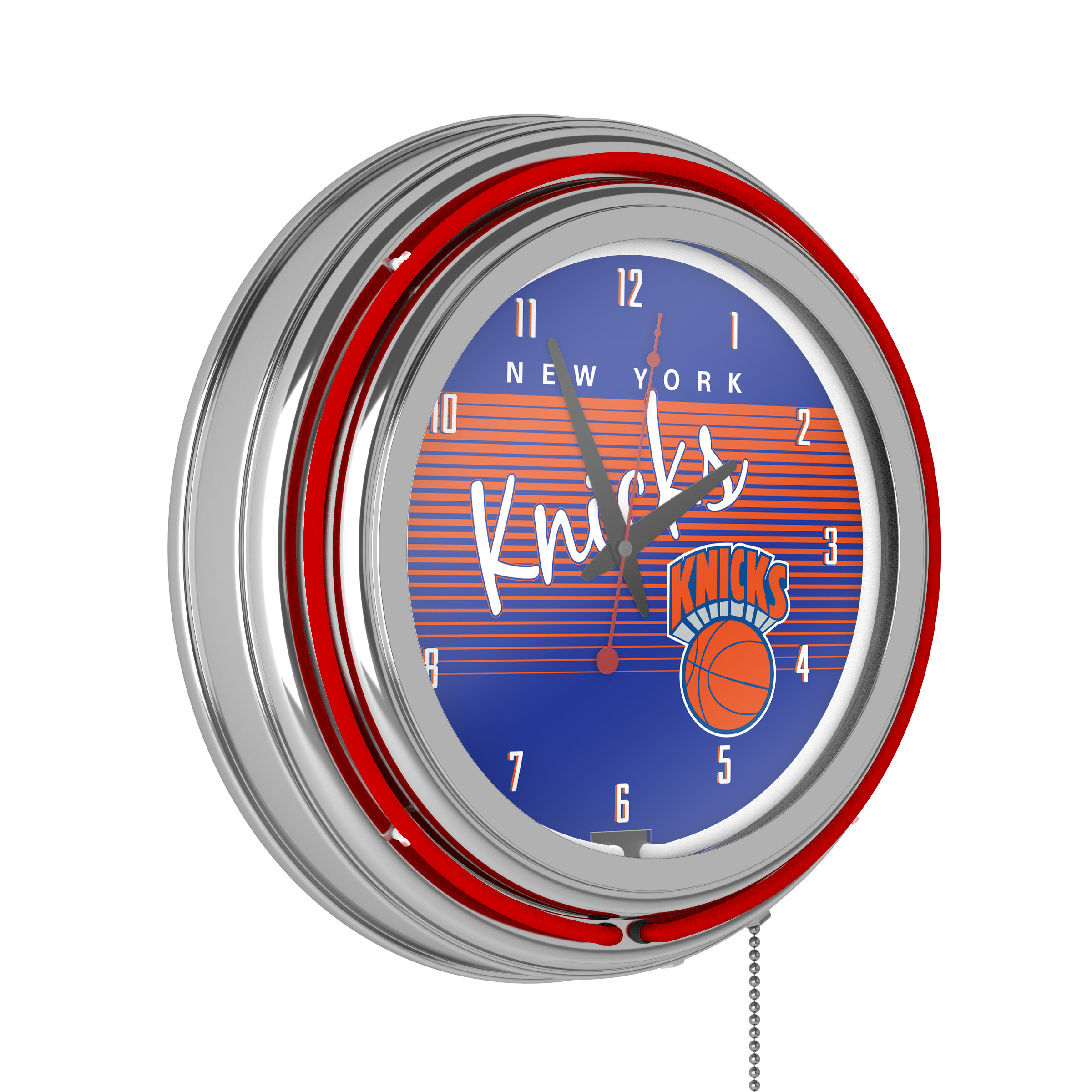New York Knicks Hardwood Classics Retro Neon Analog Wall Clock with ...
