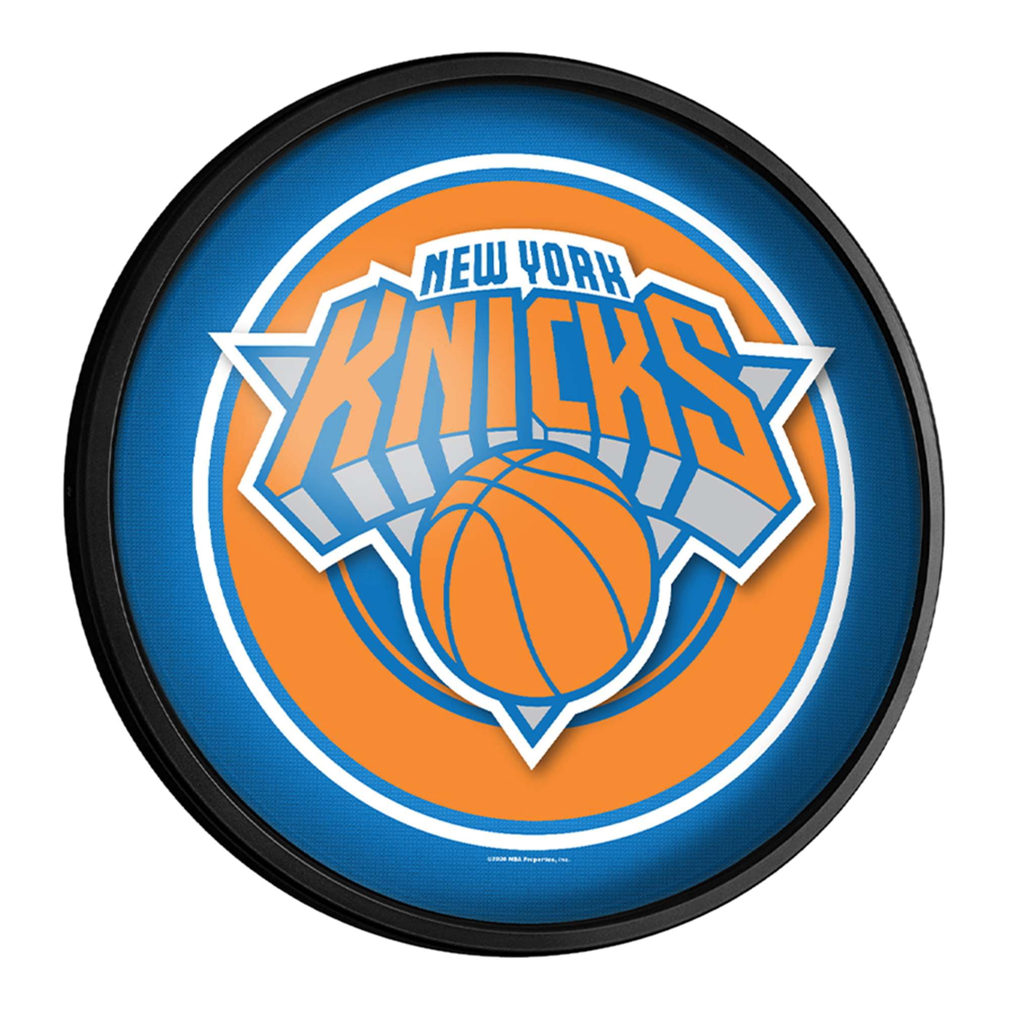 New York Knicks 18'' Round Slimline Illuminated Wall Sign - Walmart.com