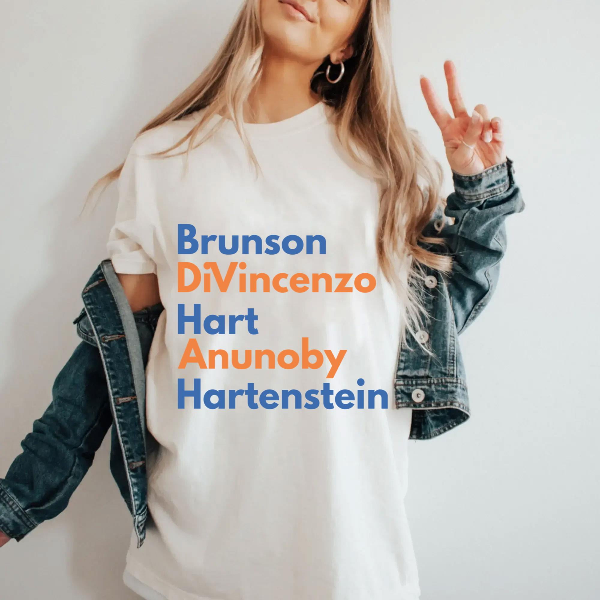 New York Knicks T Shirt NYK Starting Lineup, Knicks Shirt, Knicks Fan ...