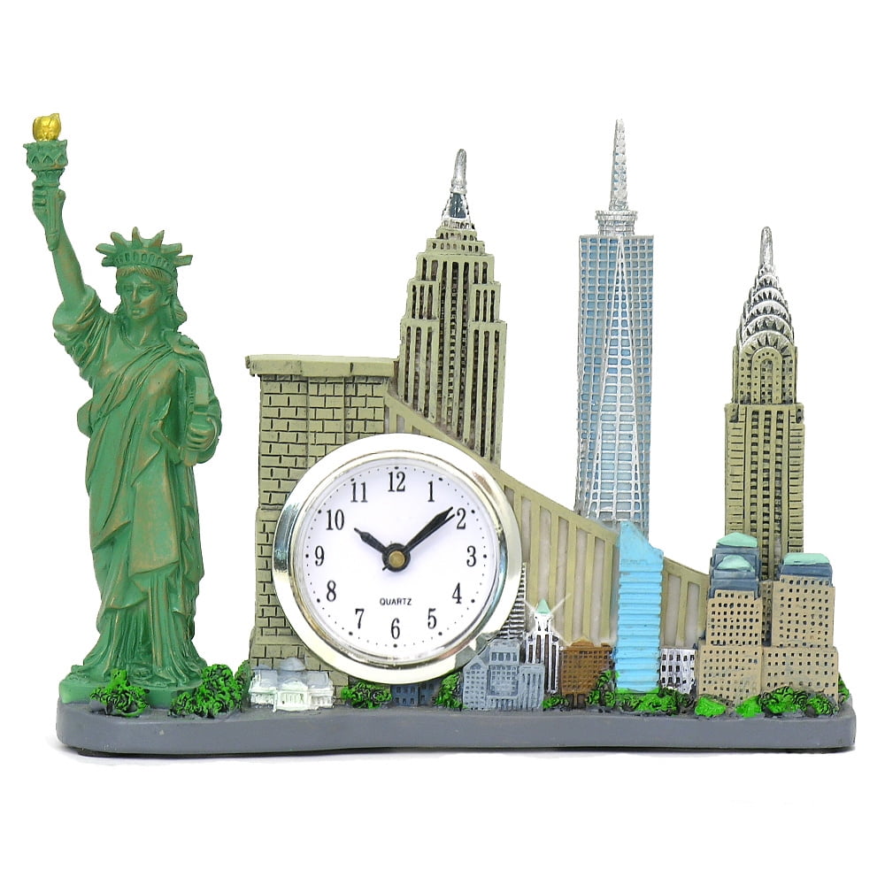 New York Landmarks Clock Model and 3D Replica Souvenir - Walmart.com