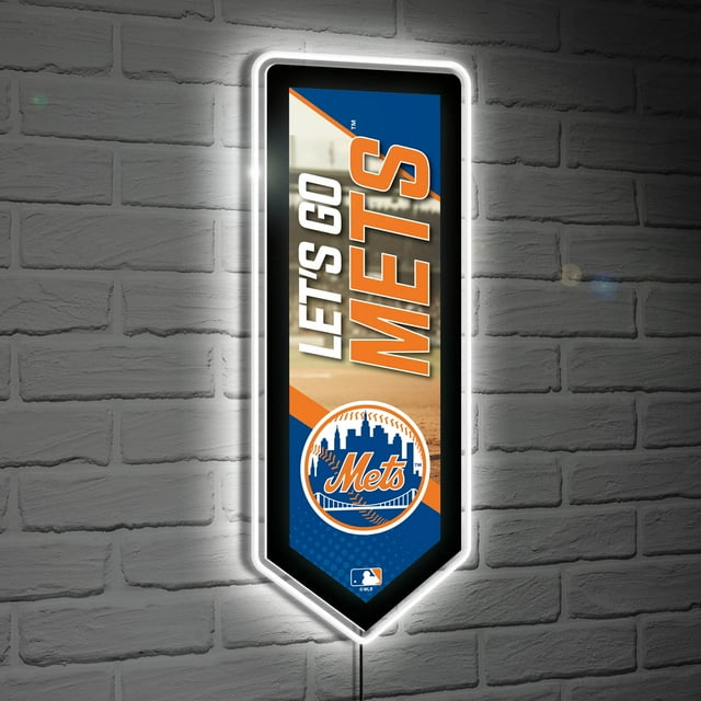 New York Mets LED Wall Pennant - Walmart.com