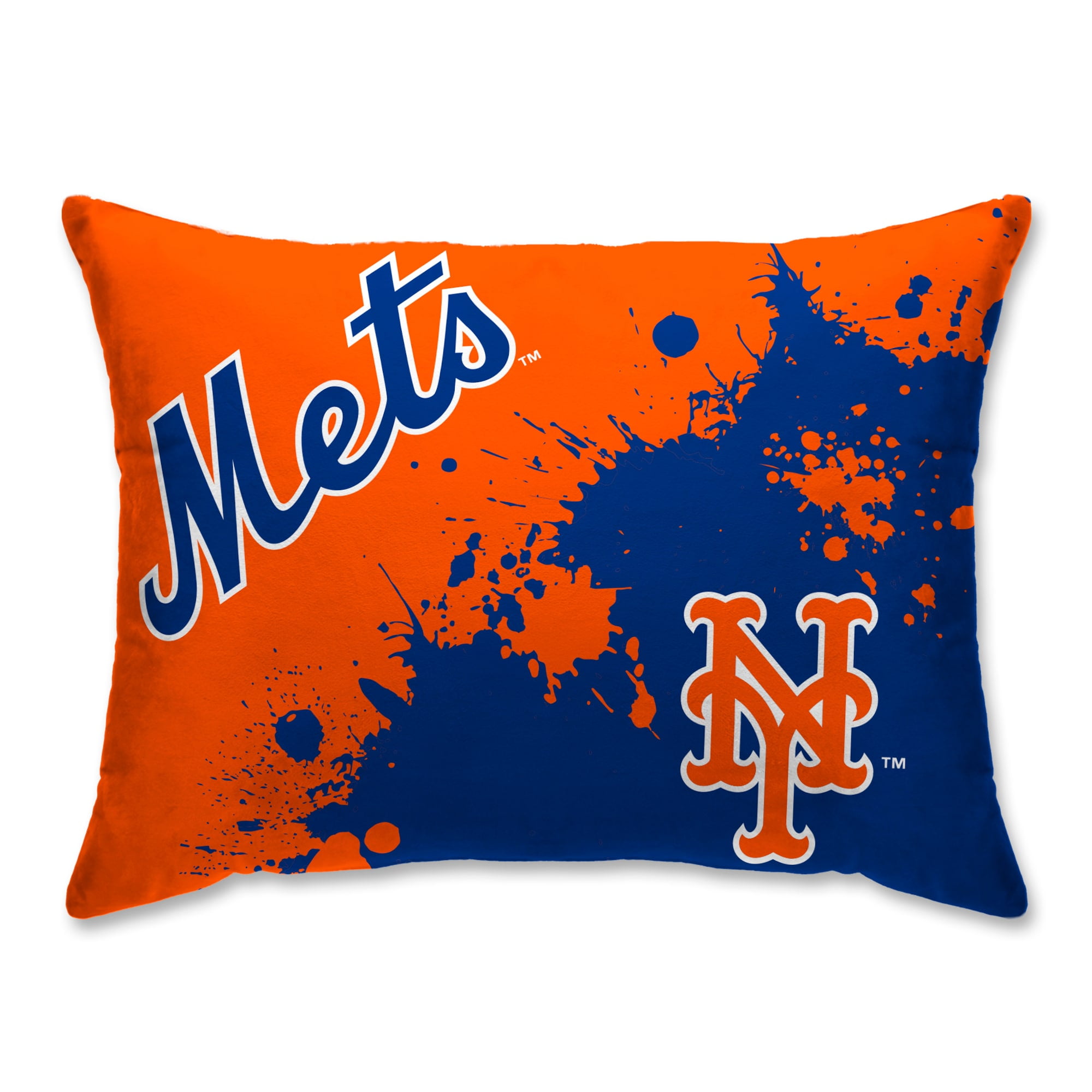 New York Mets Plush Paint Splatter Bed Pillow - Walmart.com