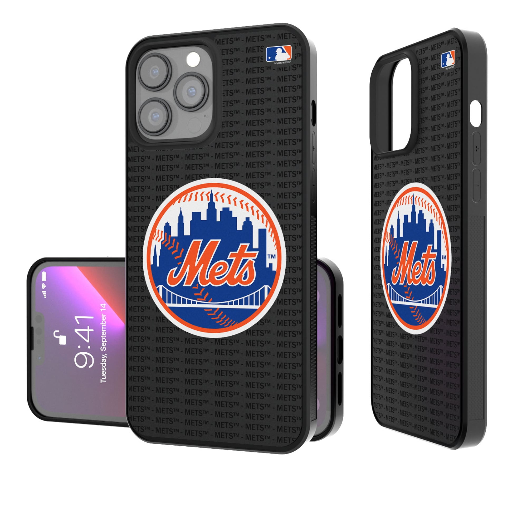 New York Mets iPhone Text Backdrop Design Bump Case - Walmart.com
