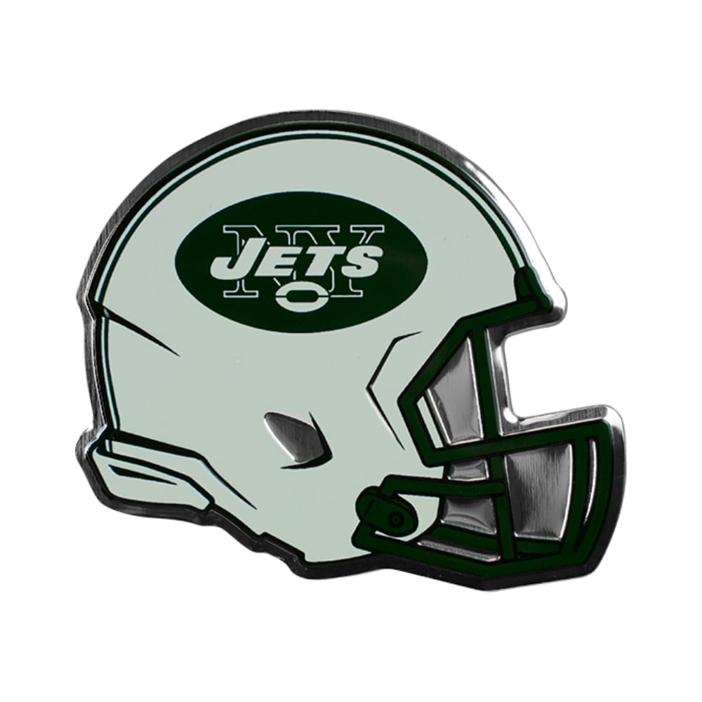 New York NY Football Jets Easy Peel & Stick Full Color Aluminum Helmet ...