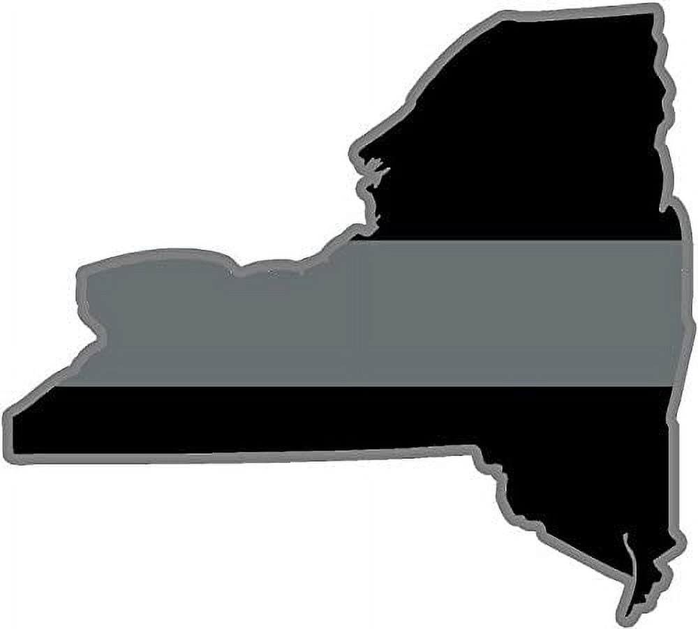 New York NY State Thin Silver line Decal Corrections Officer 3M ...