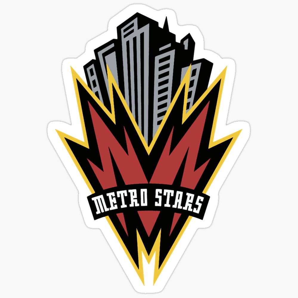 New York New Jersey Metrostars 1996 Sticker Phone Decal Water Bottle ...