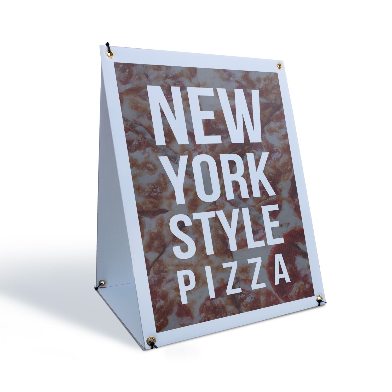 New York Pizza Sidewalk Sign 24 Inch x 36 Inch A-Frame Images On Both ...
