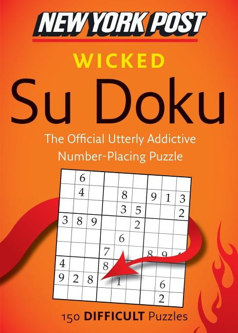 New York Post Wicked Su Doku: 150 Difficult Puzzles, (Paperback ...