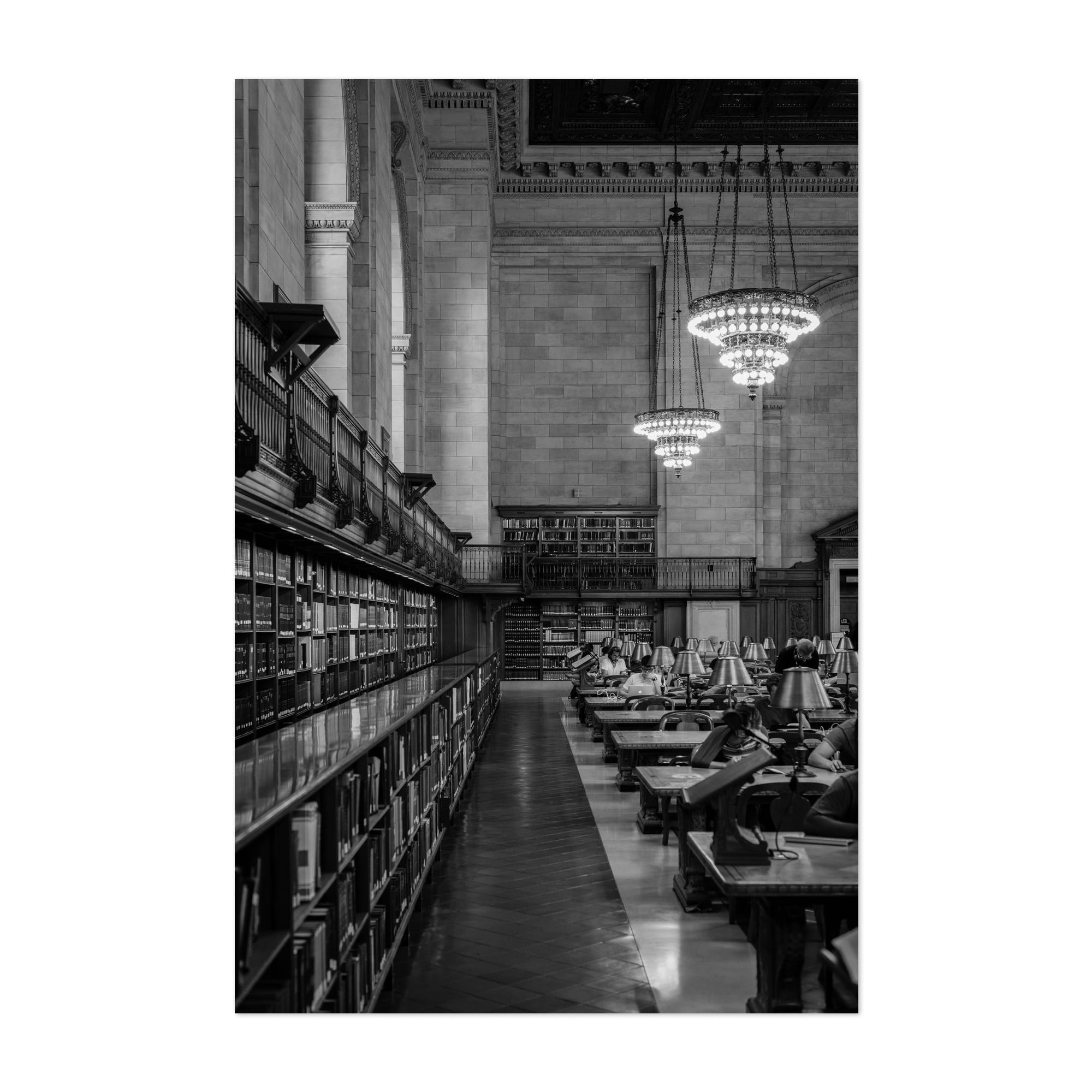 New York Public Library 01 B&W - Manhattan New York Photography ...