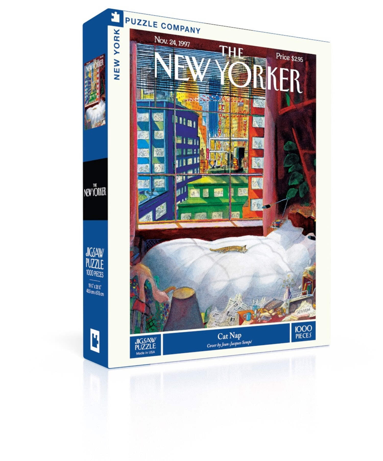 New York Puzzle Company Cat Nap 1000 Piece Jigsaw Puzzle - Walmart.com