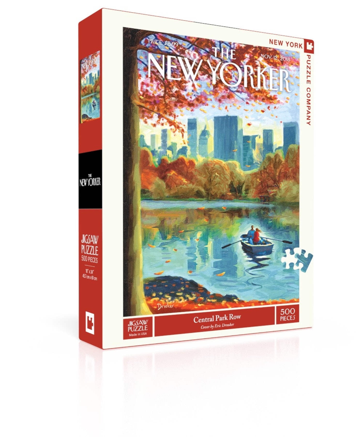 New York Puzzle Company Central Park Row 500 Piece Jigsaw Puzzle ...