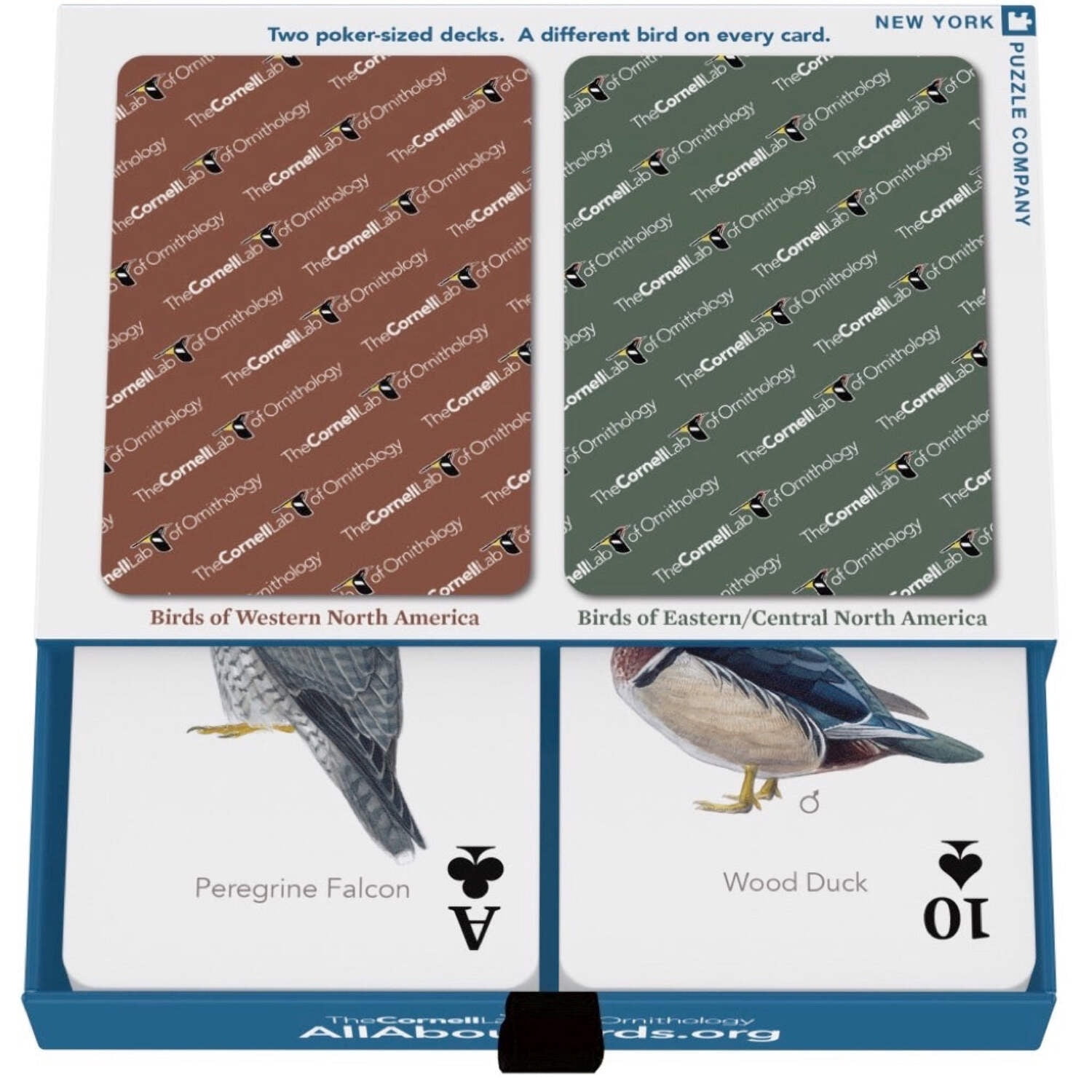 New York Puzzle Company Cornell Birds Double Deck Playing Cards 2 ...