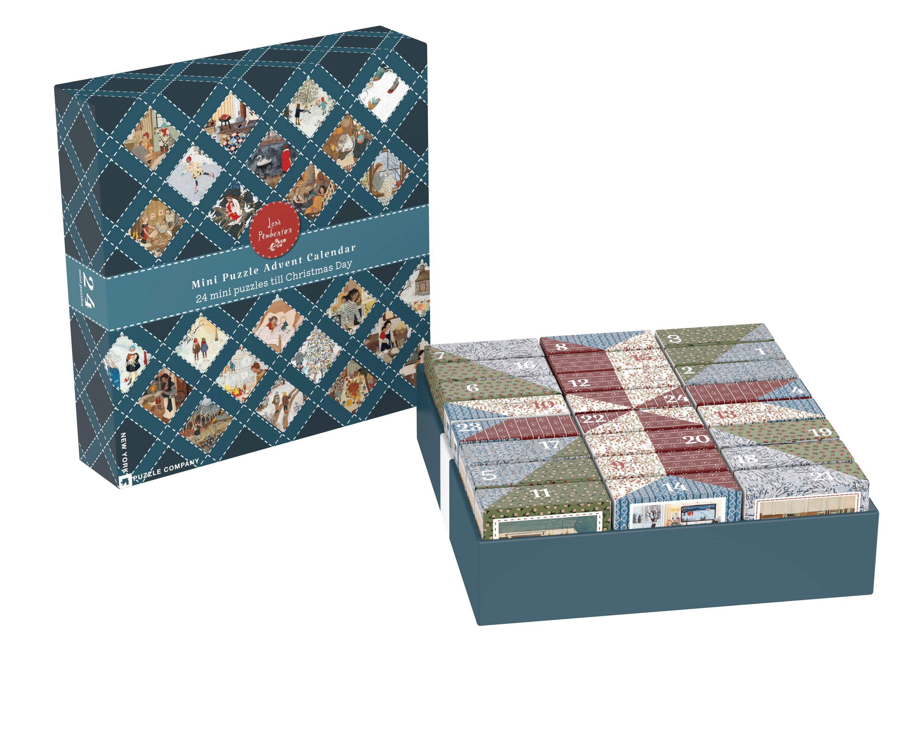 New York Puzzle Company Loré Pemberton Advent Calendar Set of 24 Mini ...