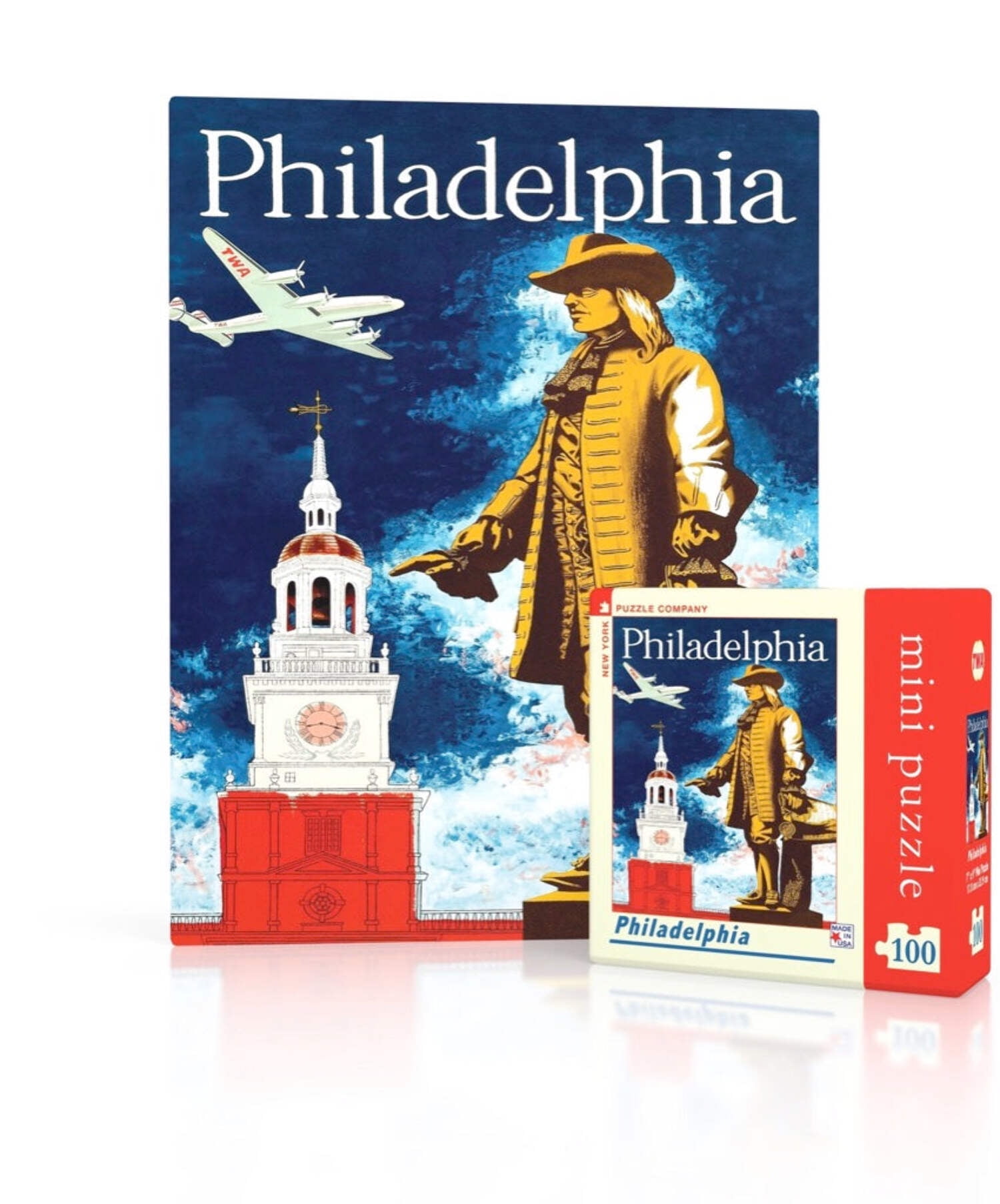 New York Puzzle Company Philadelphia Mini 100 Piece Mini Puzzle ...