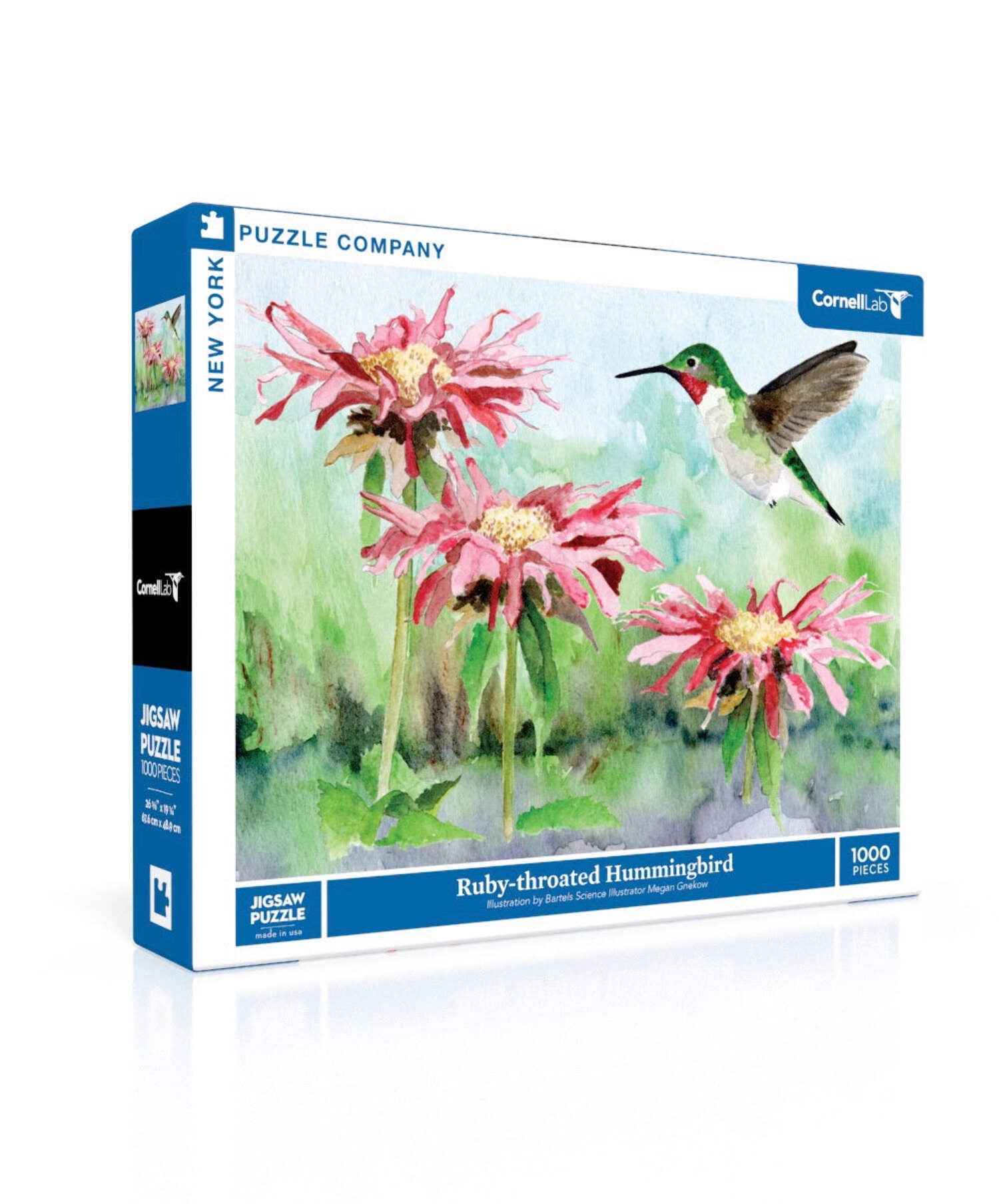 New York Puzzle Company Ruby-throated Hummingbird 1000 Piece Jigsaw ...