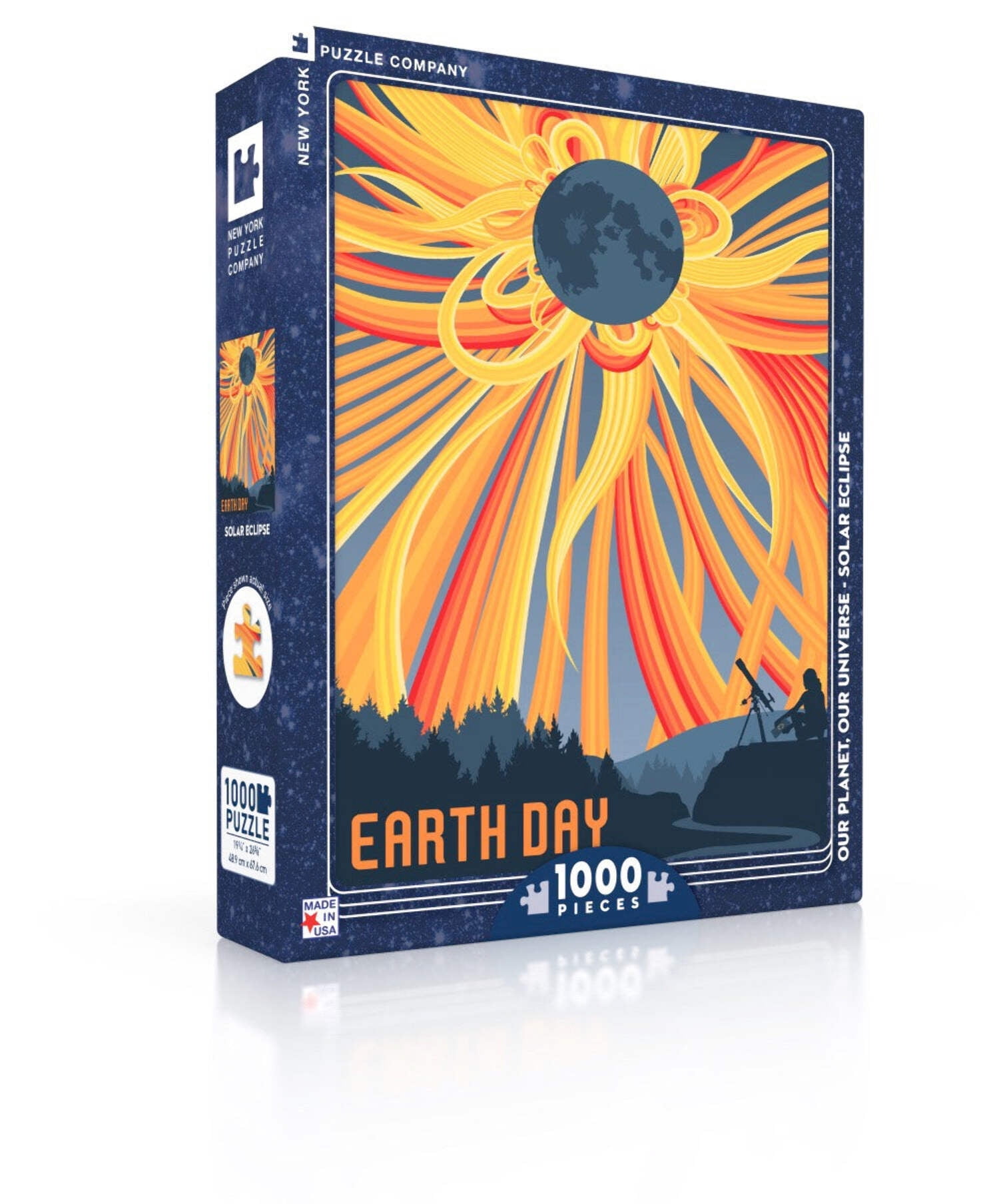 New York Puzzle Company Solar Eclipse 1000 Piece Jigsaw Puzzle ...