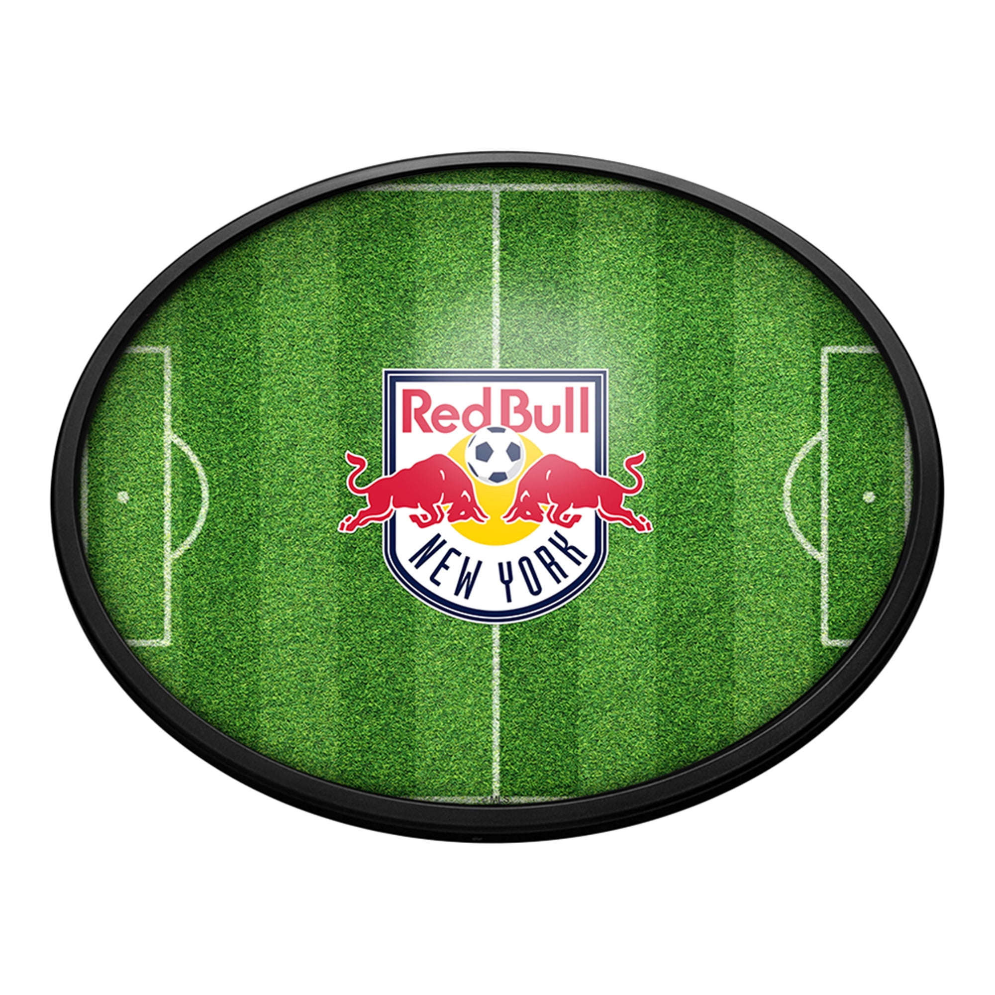 New York Red Bulls 18'' x 14'' Slimline Illuminated Field Oval Wall ...