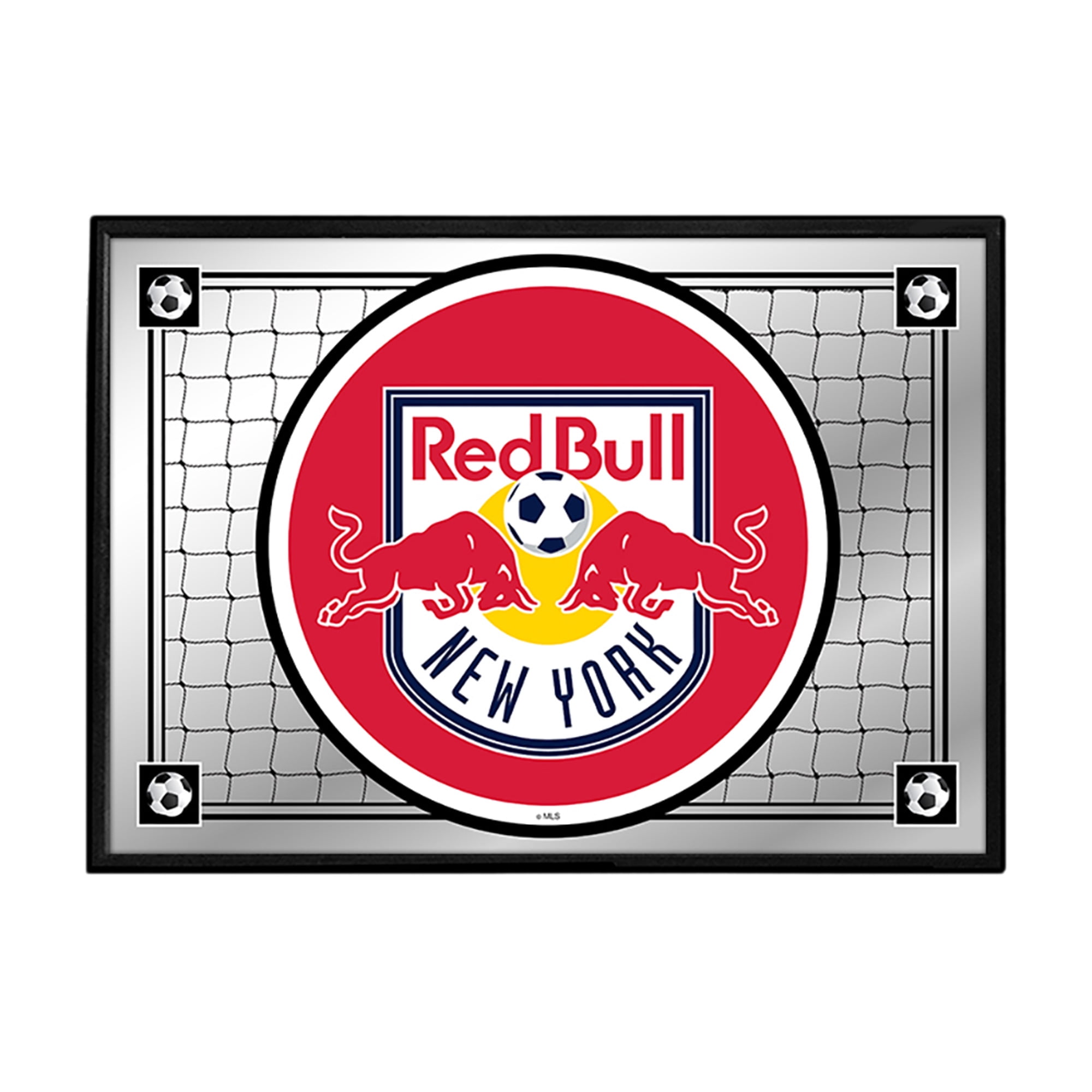 New York Red Bulls 27" x 19" Framed Mirrored Wall Sign - Walmart.com