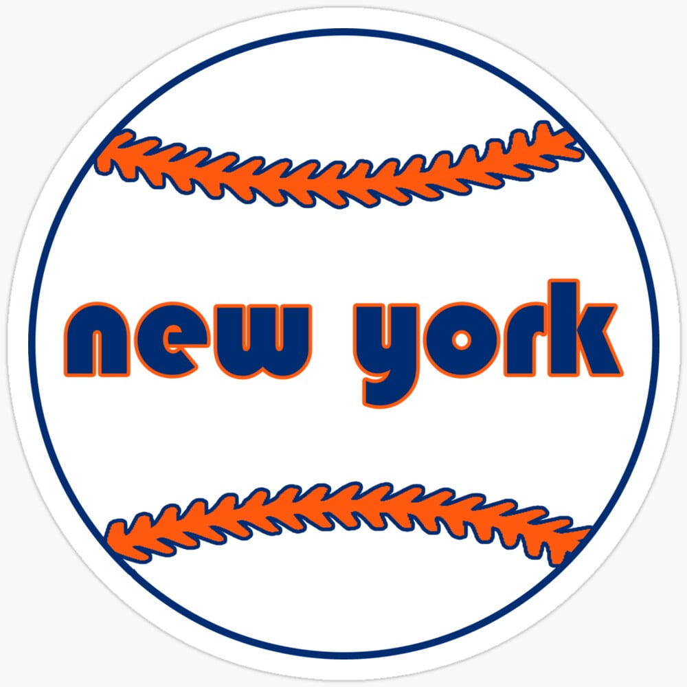 New York Retro Throwback Baseball Sticker Phone Decal Water Bottle ...